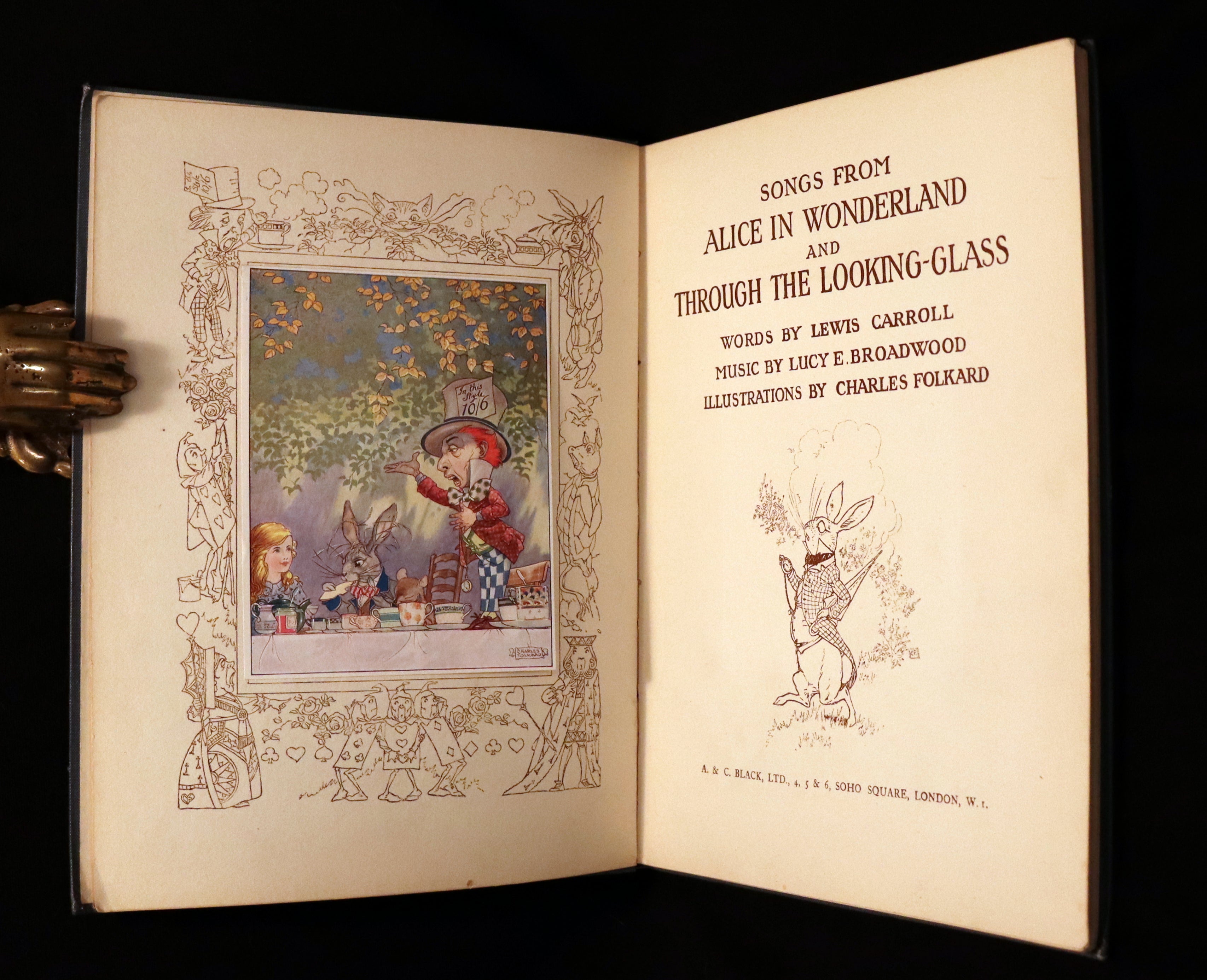 1921 Scarce 1stED - Songs from Alice in Wonderland & Through the Looki ...