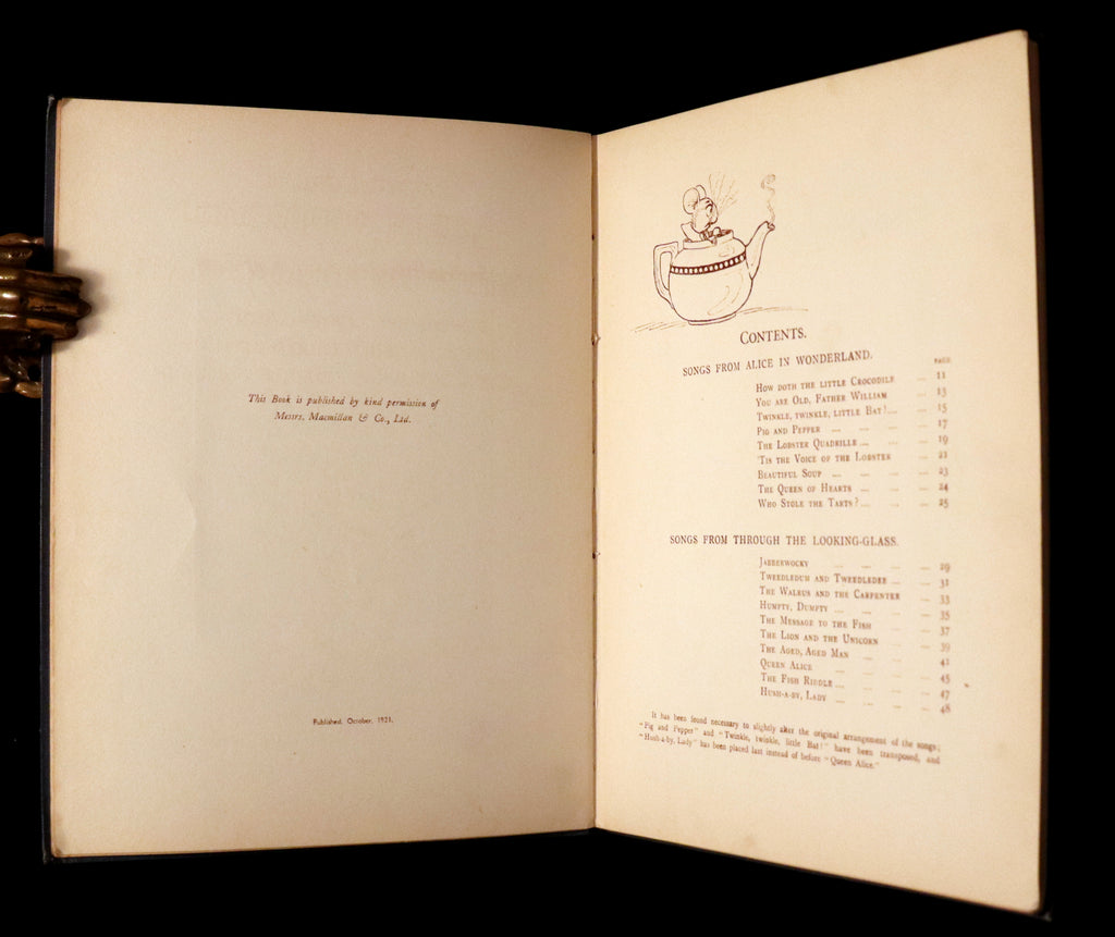 1921 Scarce 1stED - Songs from Alice in Wonderland & Through the Looki ...