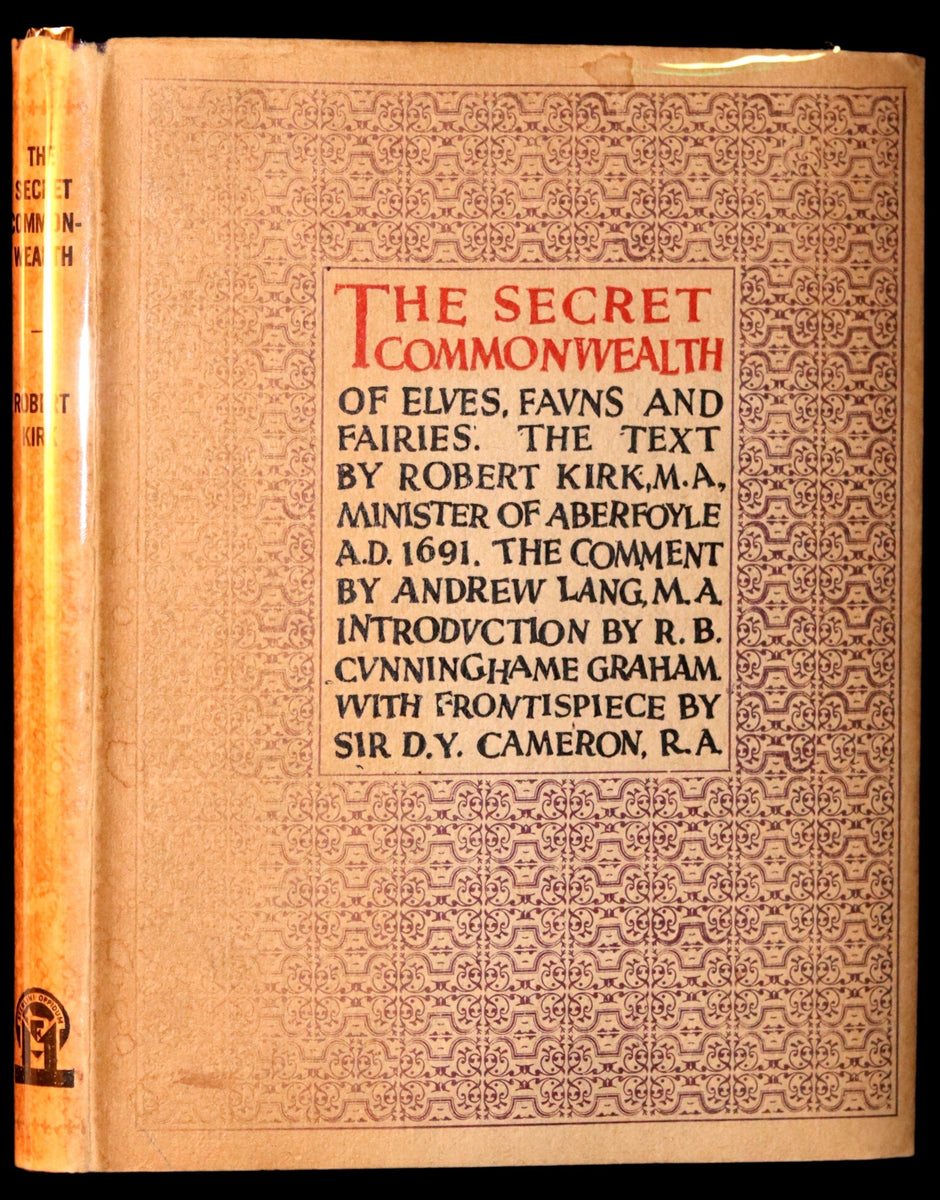 1933 Rare Book - The Secret Commonwealth of Elves, Fauns & Fairies by ...