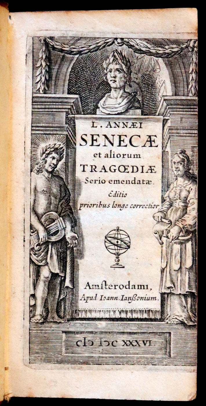 1636 Rare Latin Book - SENECA - L. Annæi Senecæ - Tragedies - Oedipus ...