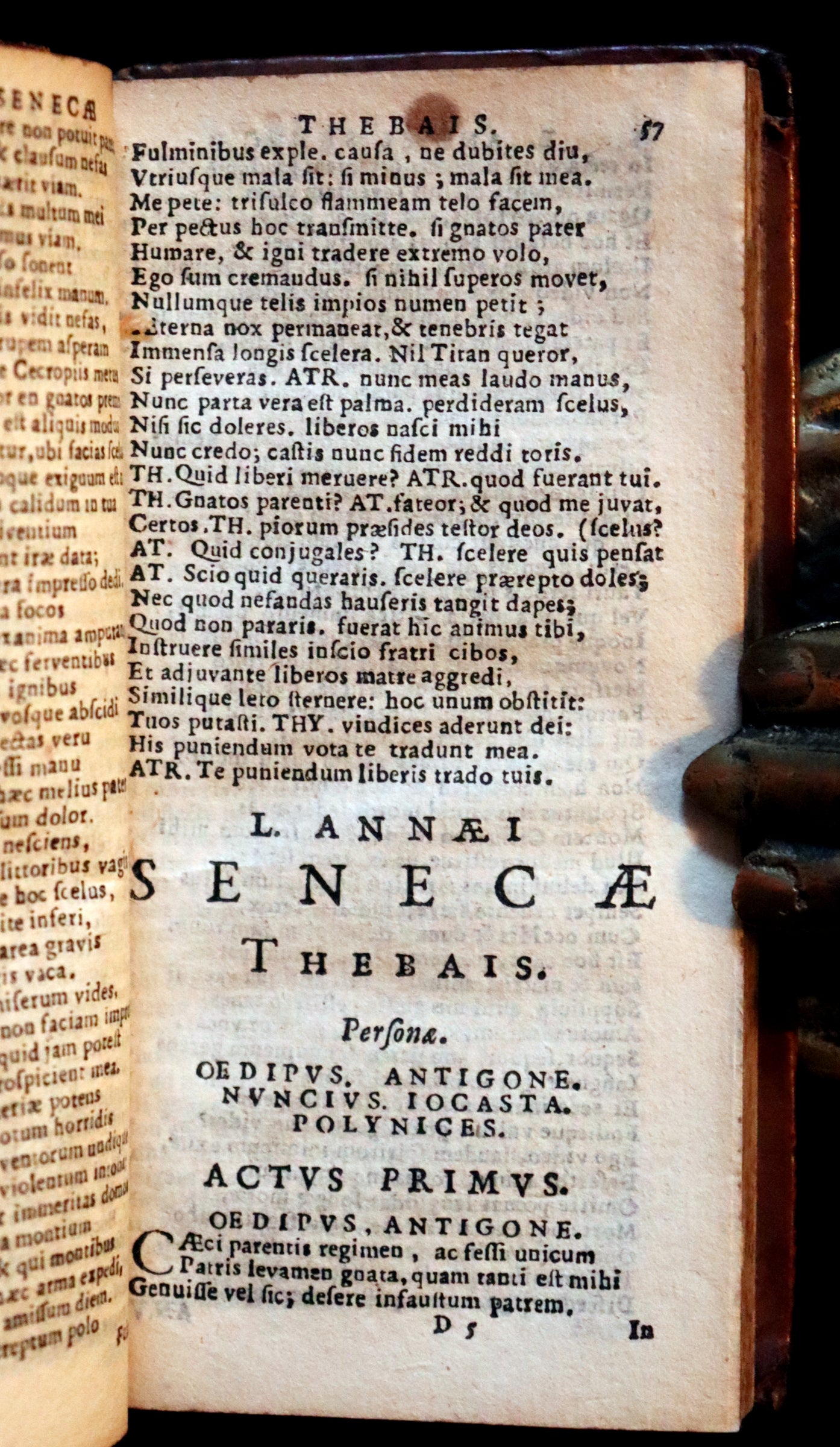 1636 Rare Latin Book - SENECA - L. Annæi Senecæ - Tragedies - Oedipus ...