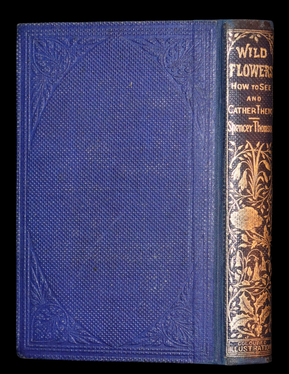 1859 Rare Book - Wild Flowers and Medicinal Uses color Illustrated by ...