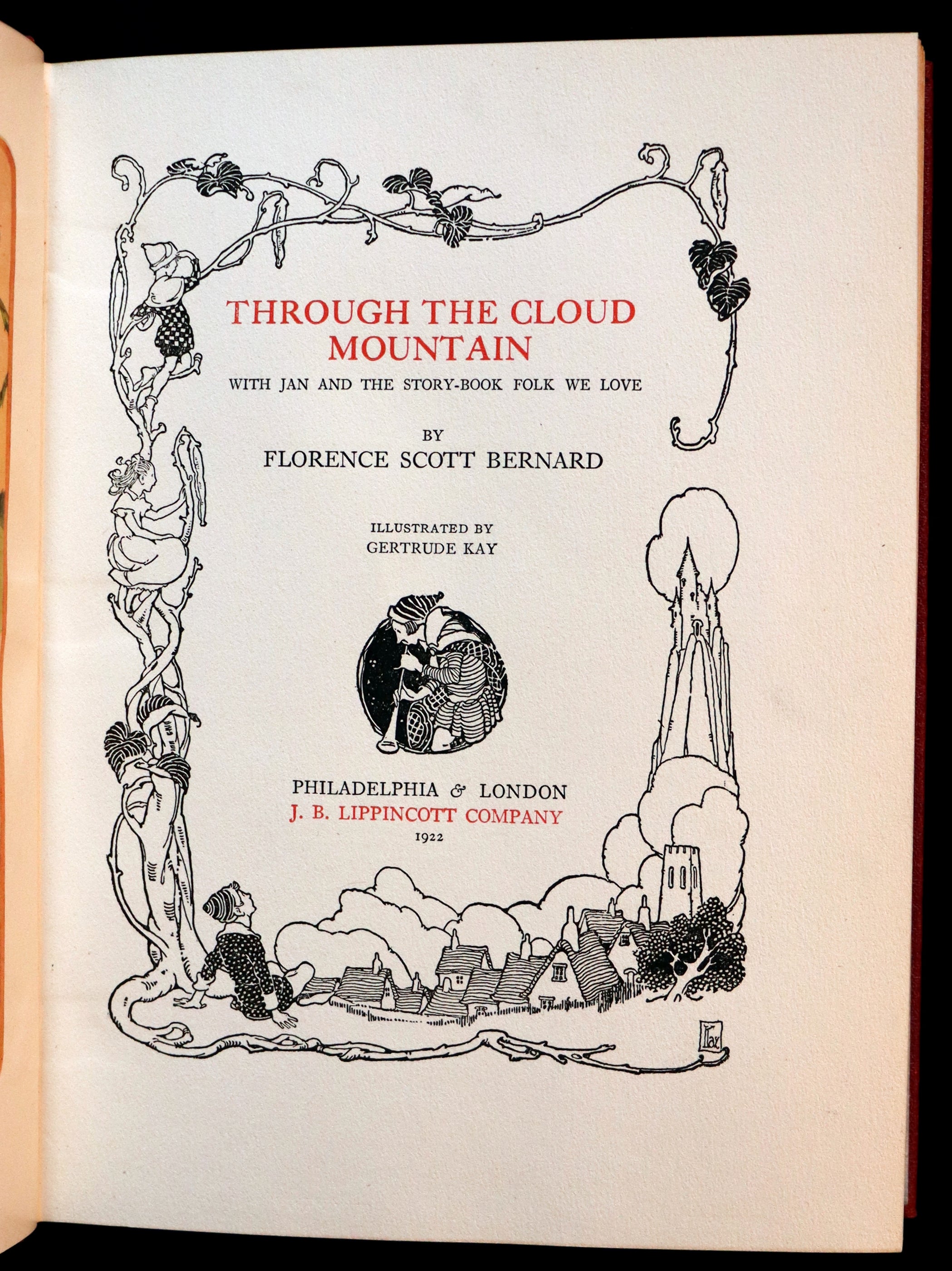 1922 First Edition with Dust jacket - Through the Cloud Mountain Illus ...