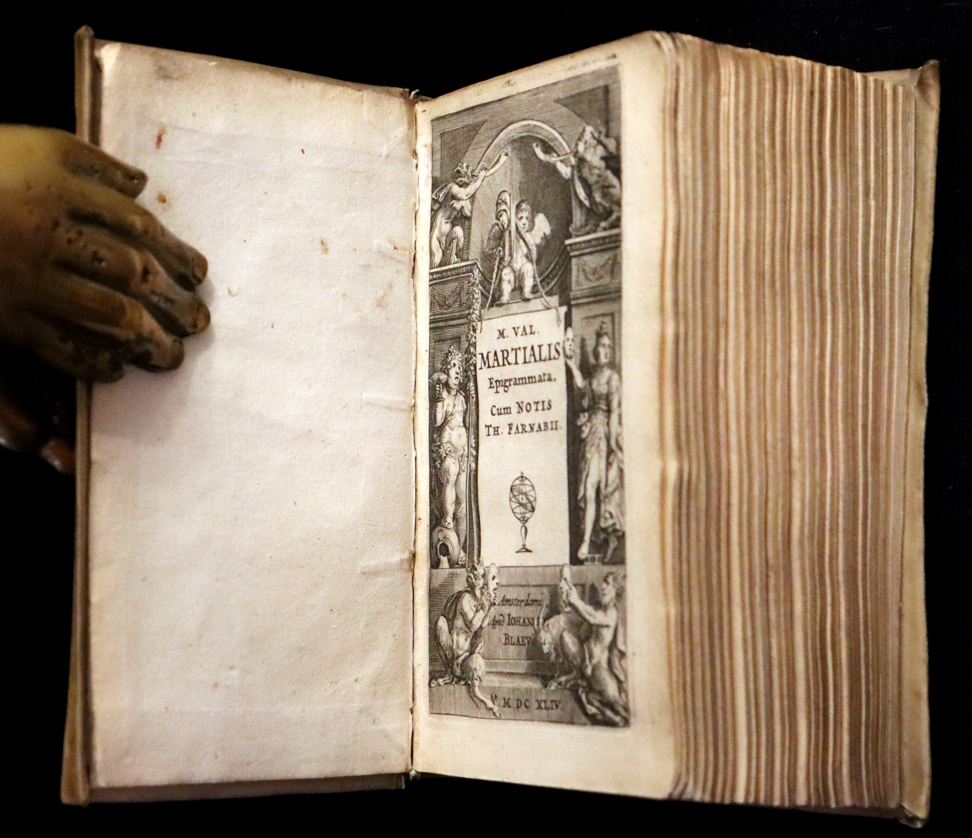 1644 Rare Latin vellum Book - MARTIAL's Epigrams - M. Val Martialis ...