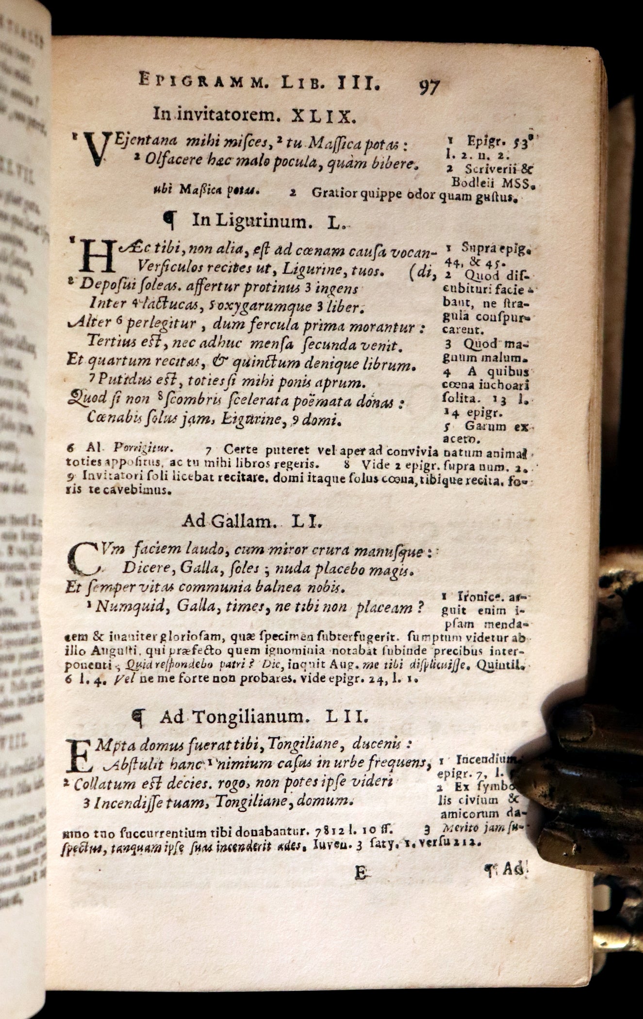 1644 Rare Latin vellum Book - MARTIAL's Epigrams - M. Val Martialis ...