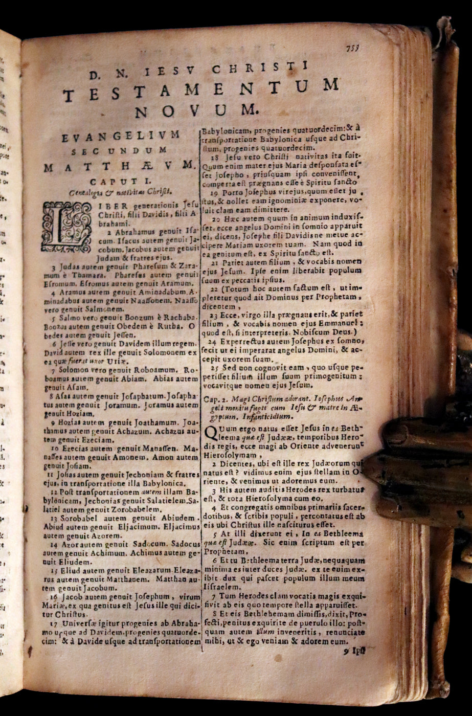 1648 Rare Latin Vellum Bible - Biblia Sacra, Sive Testamentum Vetus et ...