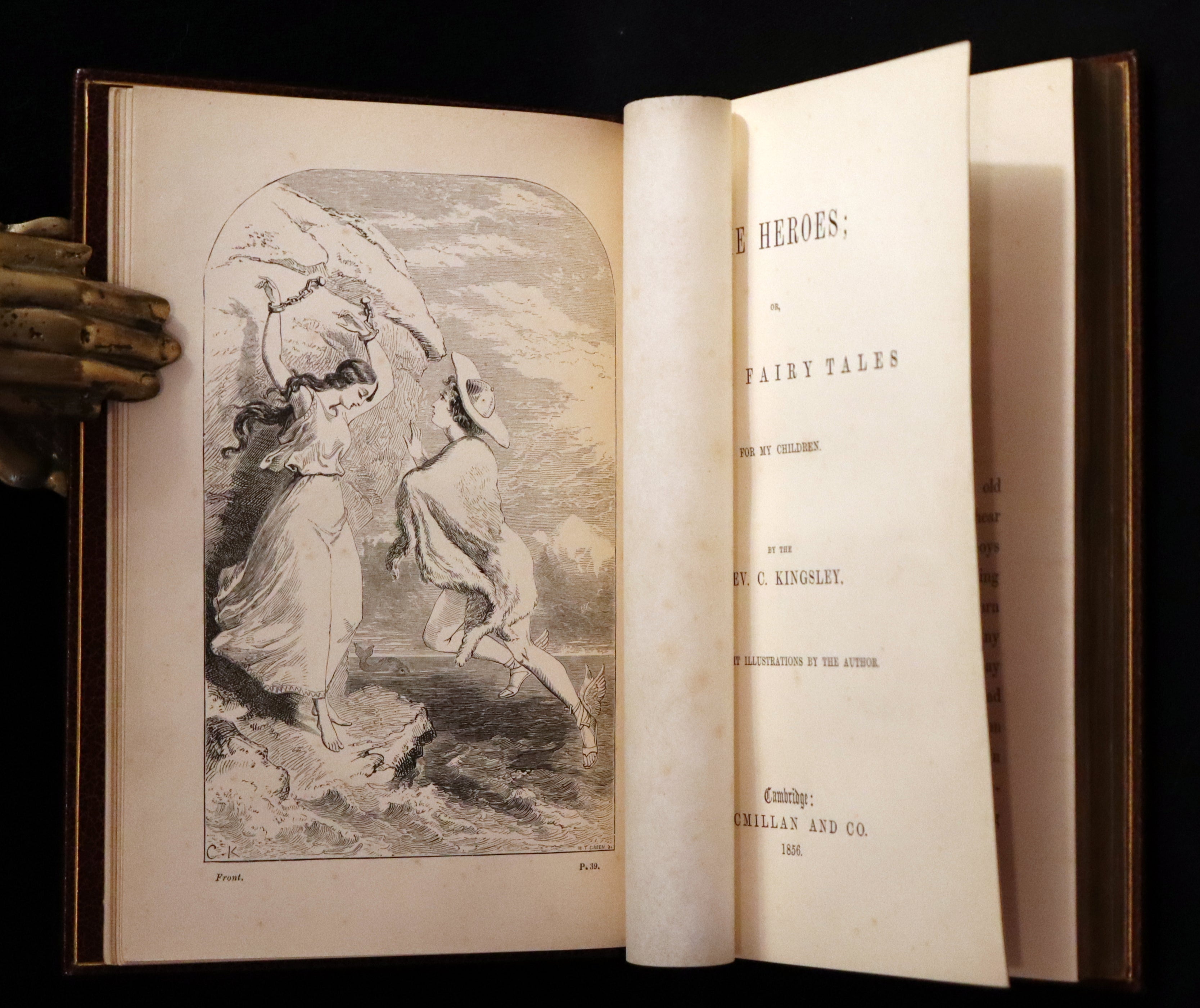 1856 KNICKERBOCKER PRESS Bindery - The Heroes or Greek Fairy Tales by ...