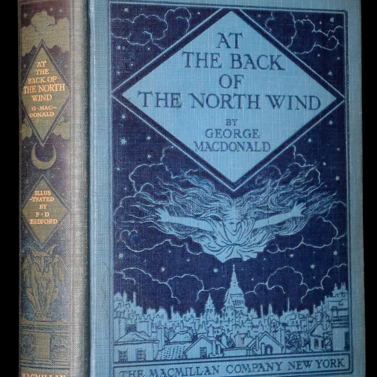1924 Rare First Edition - AT THE BACK OF THE NORTH WIND Illustrated by ...