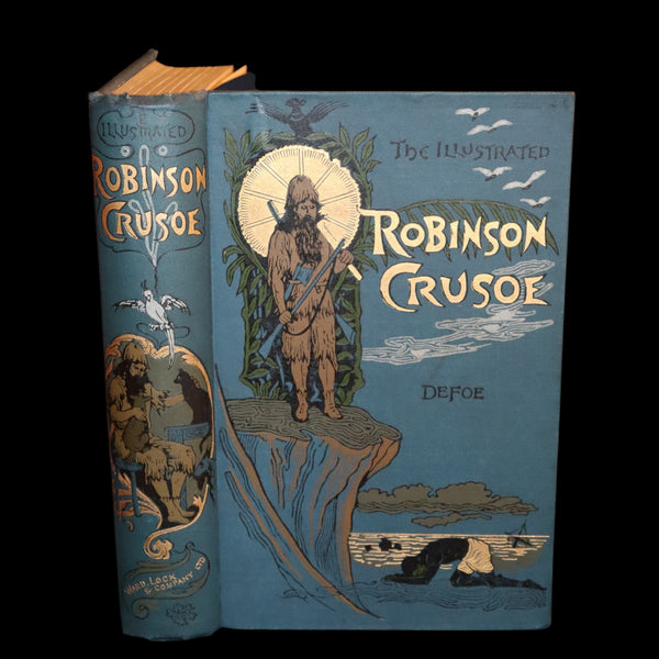 1880 Rare Book - THE ADVENTURES OF ROBINSON CRUSOE illustrated by Thom ...