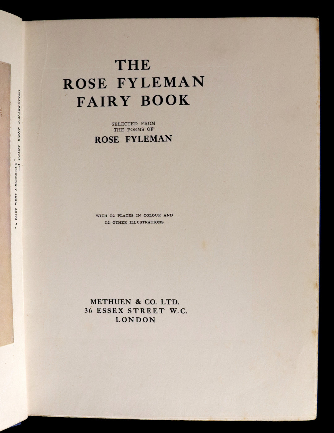 1923 Rare First Edition - The Rose Fyleman Fairy Book Illustrated by ...