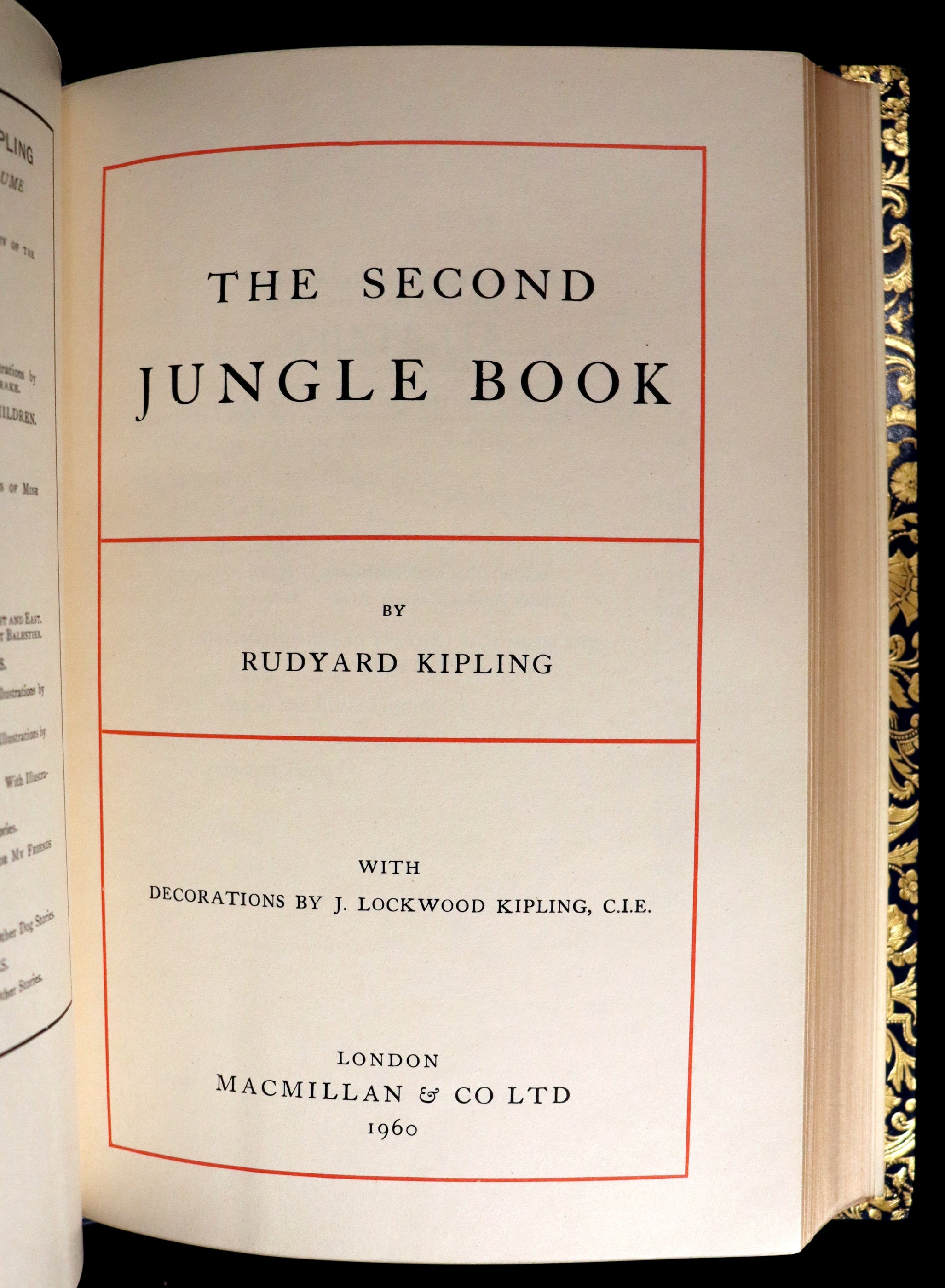 1959 Two books in a beautiful Bayntun binding - The Jungle Book & The Second Jungle Book by ...