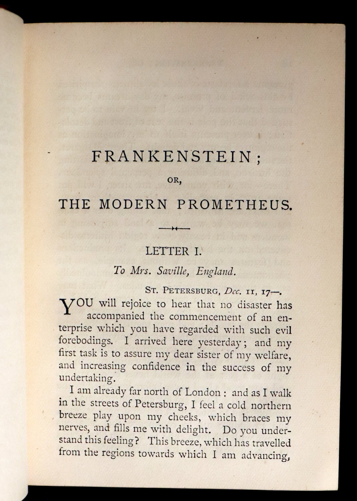 1891 Rare Early Edition - FRANKENSTEIN or The Modern Prometheus by Mary ...