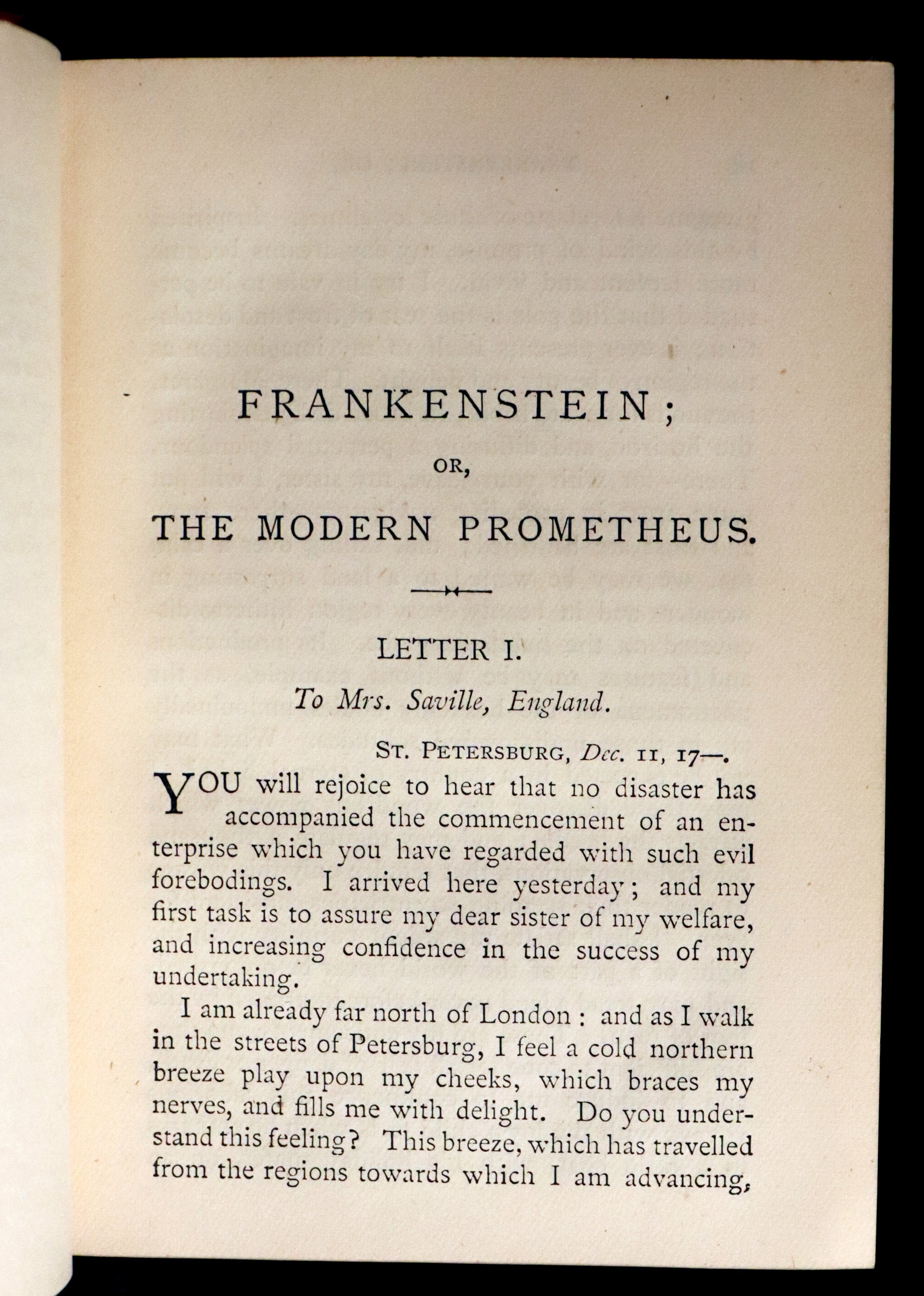 1891 Rare Early Edition - FRANKENSTEIN or The Modern Prometheus by Mary ...