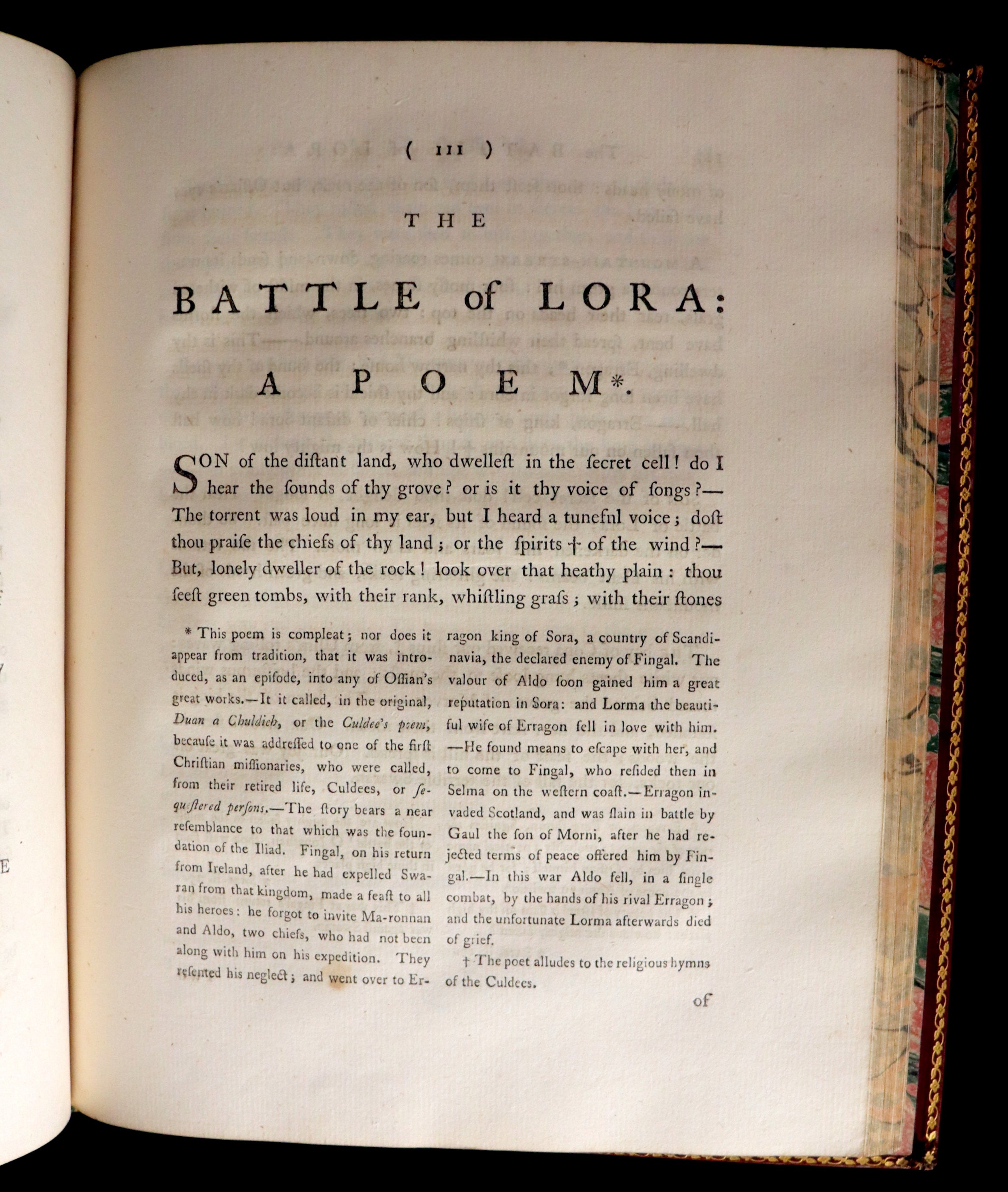 1762 Rare Book - FINGAL with Poems by Ossian, Son of Fingal. Translated ...