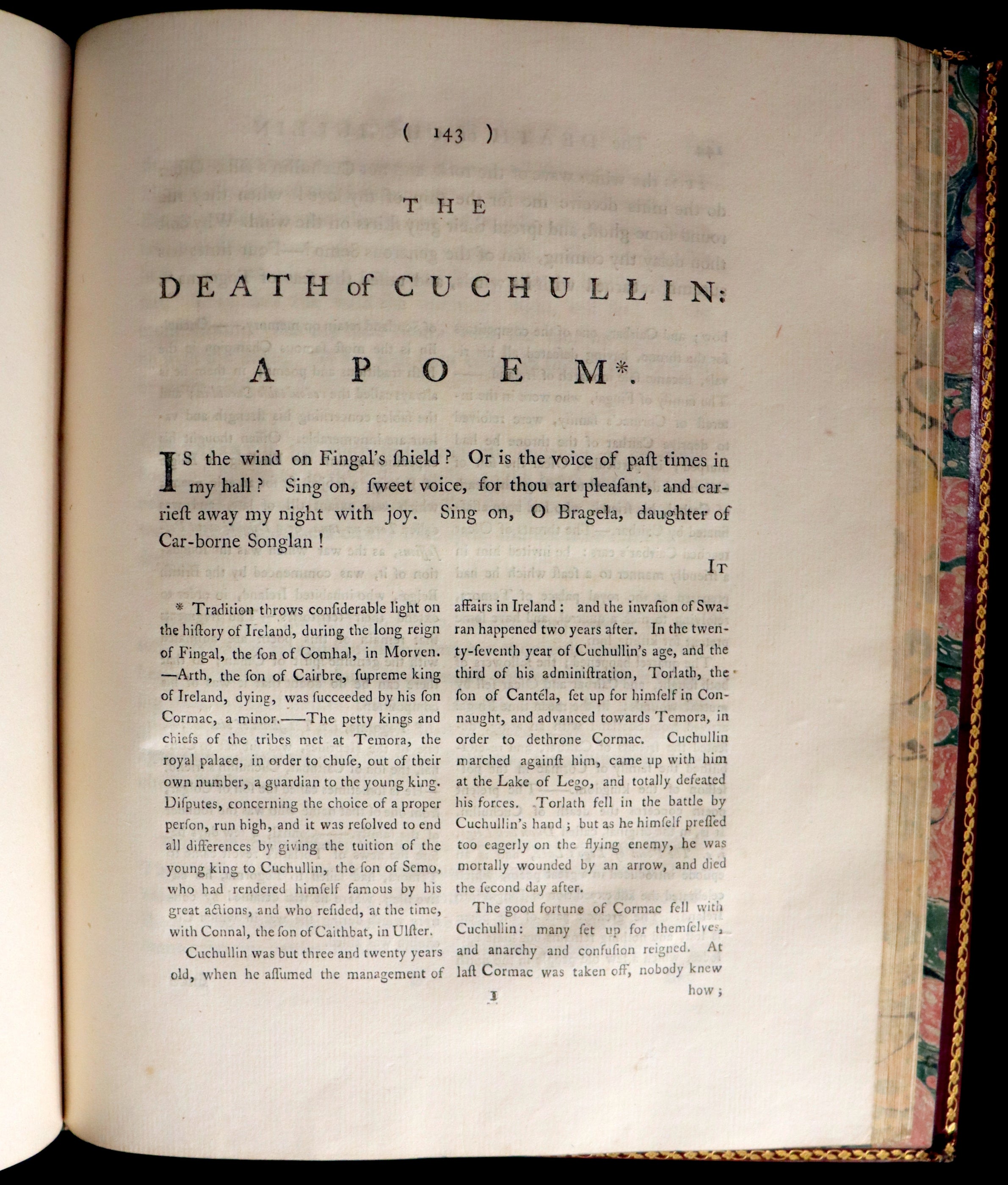 1762 Rare Book - FINGAL with Poems by Ossian, Son of Fingal. Translated ...