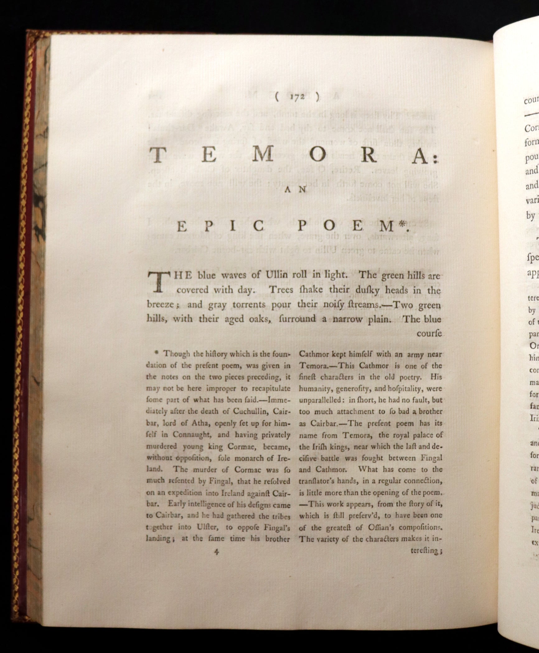 1762 Rare Book - FINGAL with Poems by Ossian, Son of Fingal. Translated ...