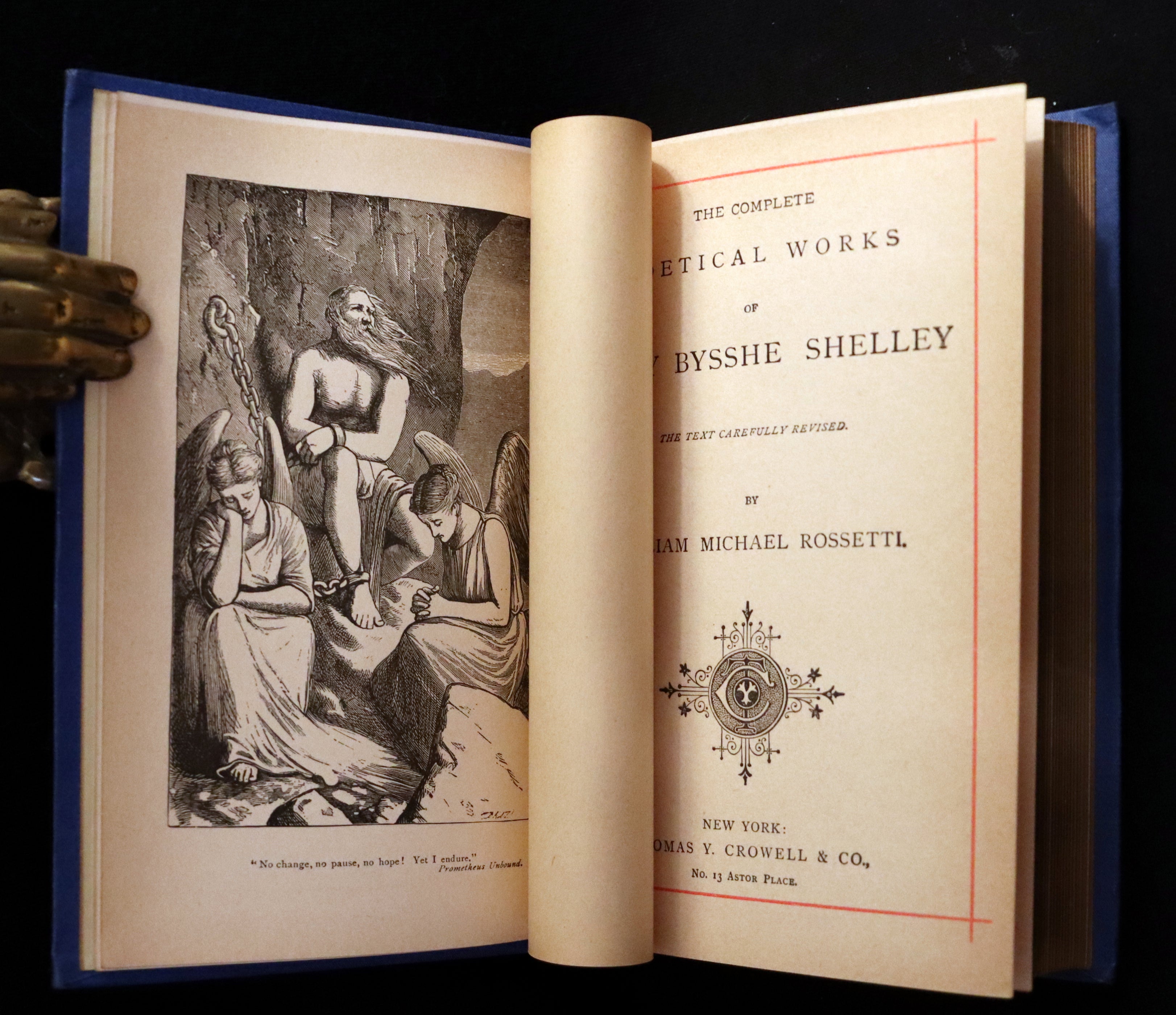 1885 Rare Victorian Book - Poetical Works of Percy Bysshe Shelley, Eng ...