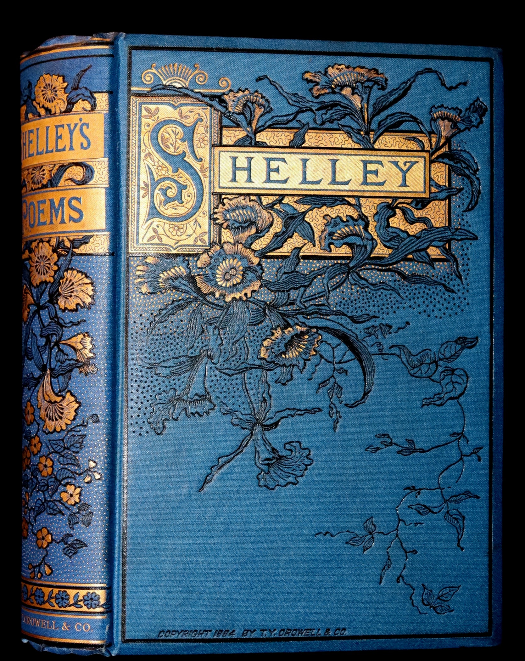 1885 Rare Victorian Book - Poetical Works of Percy Bysshe Shelley, Eng ...