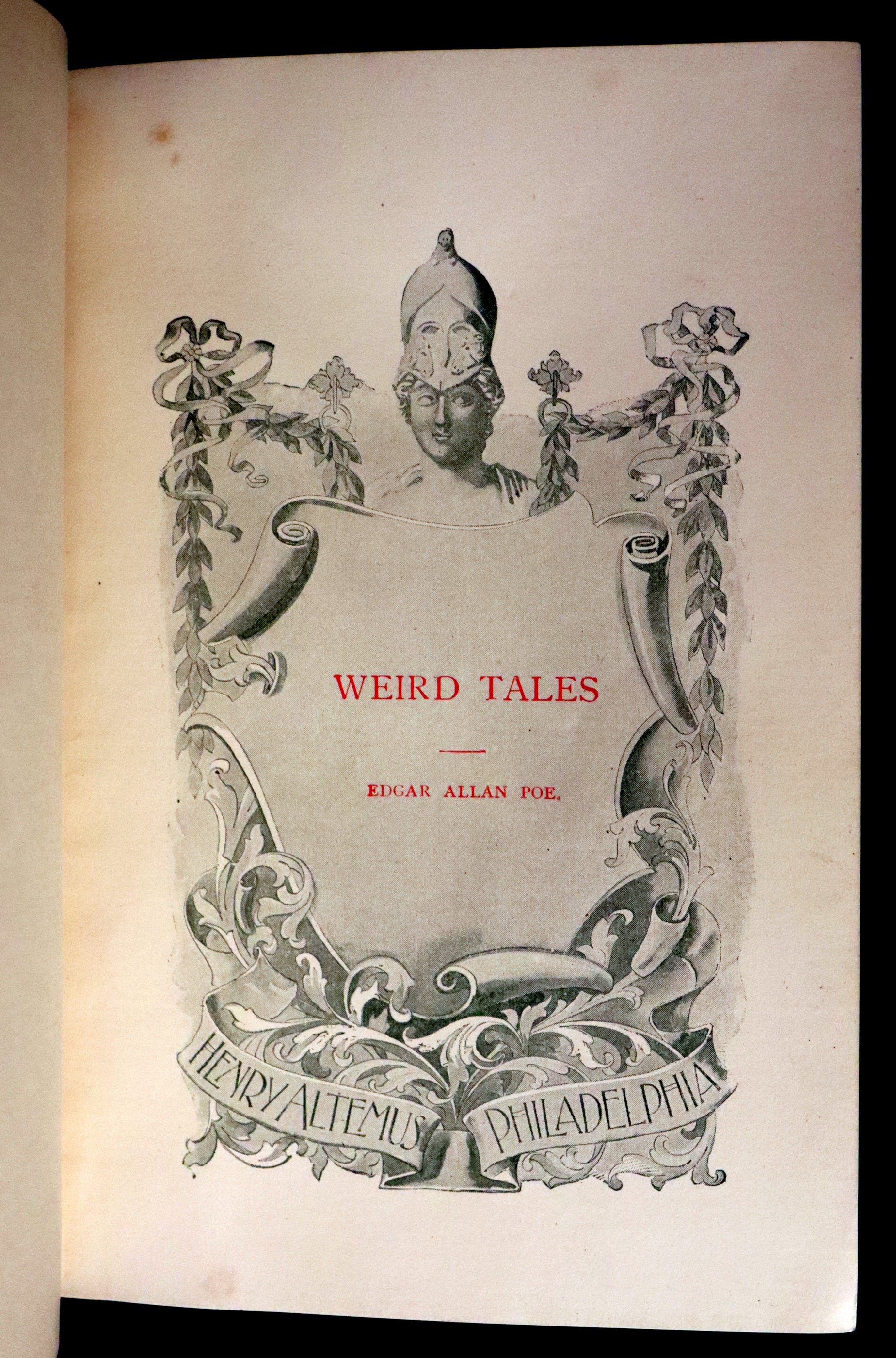 1895 Rare Book - Weird Tales by Edgar Allan POE Illustrated (Black Cat ...