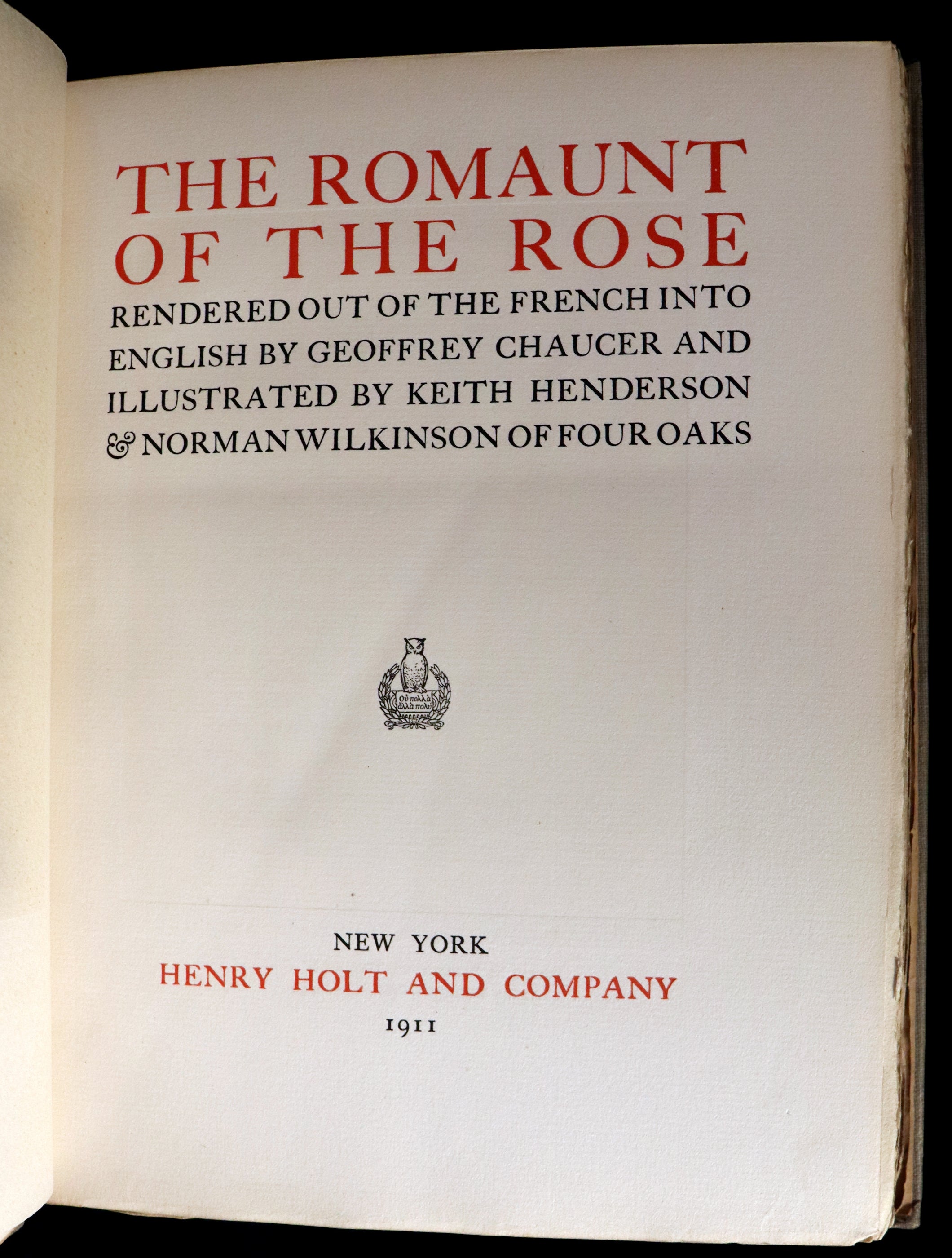1911 First Illustrated Edition by Keith Henderson - The Romaunt of the ...