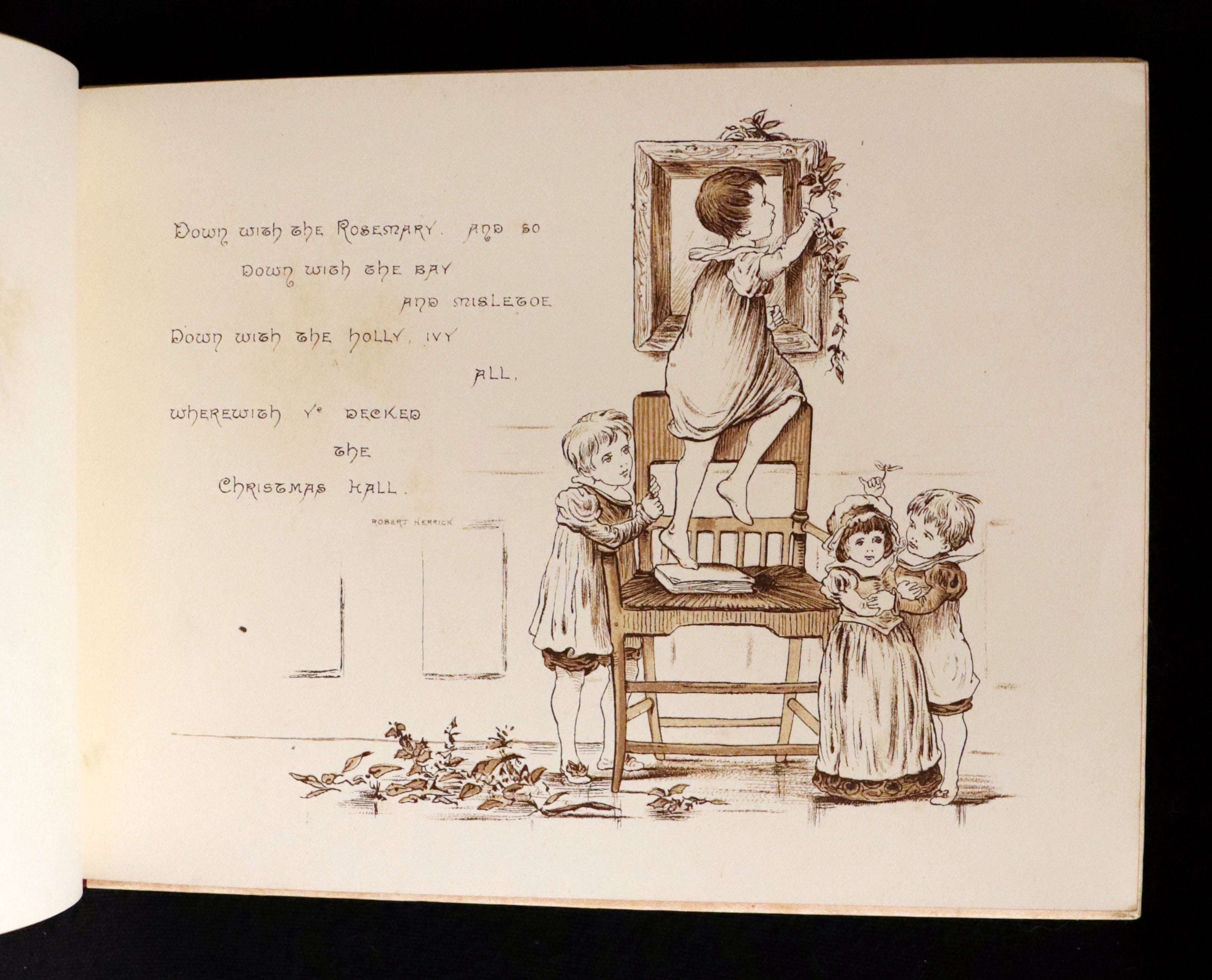1883 Scarce Victorian Book - Pictures from the Poets illustrated by T ...