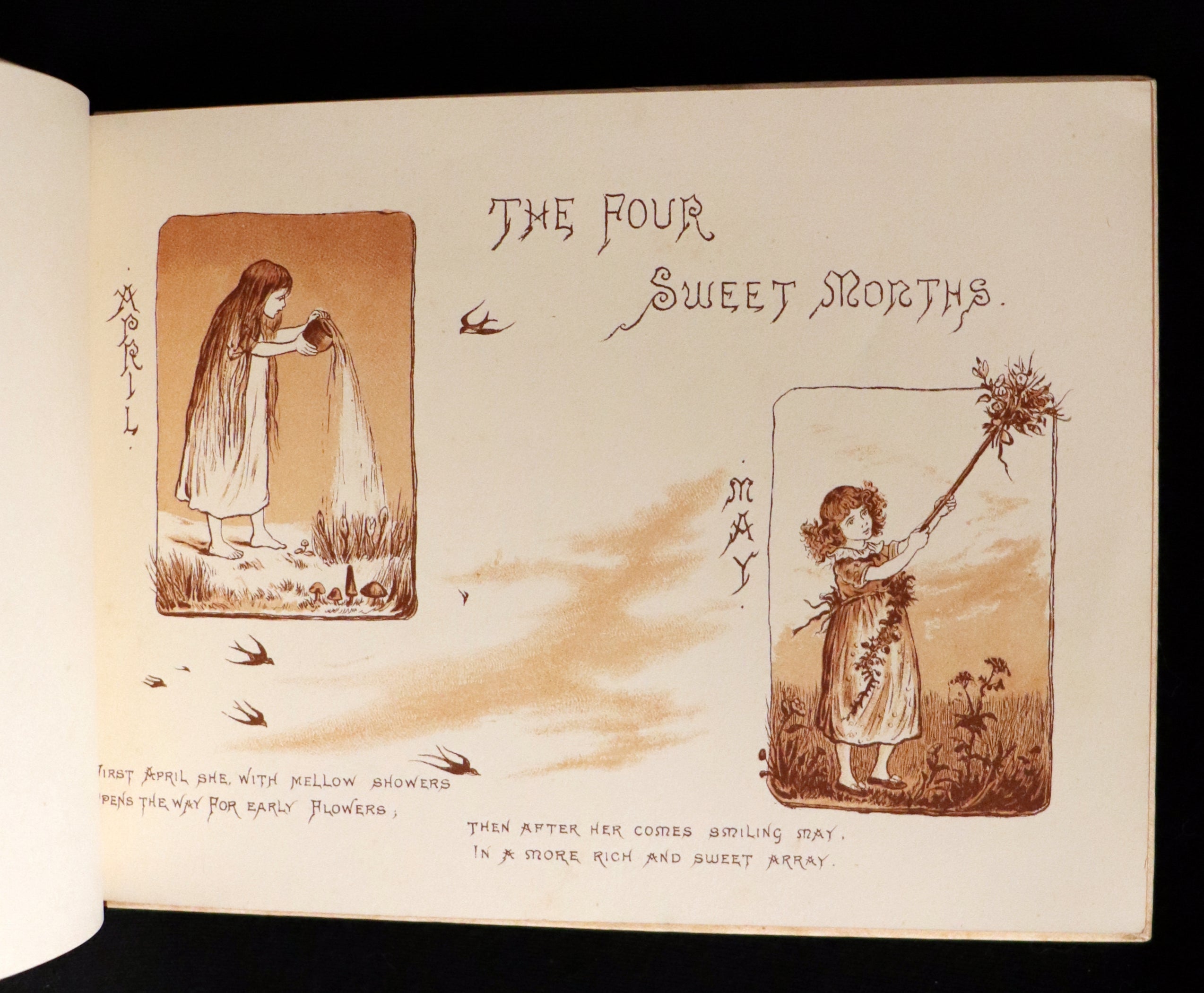 1883 Scarce Victorian Book - Pictures from the Poets illustrated by T ...