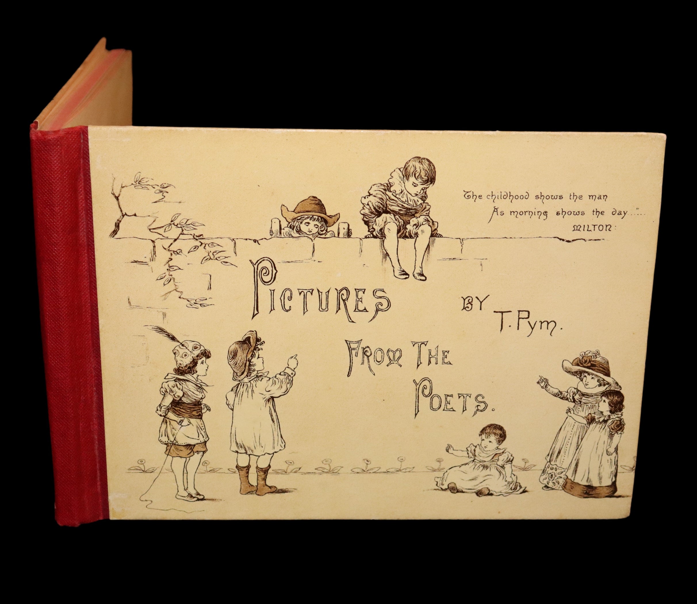 1883 Scarce Victorian Book - Pictures from the Poets illustrated by T ...