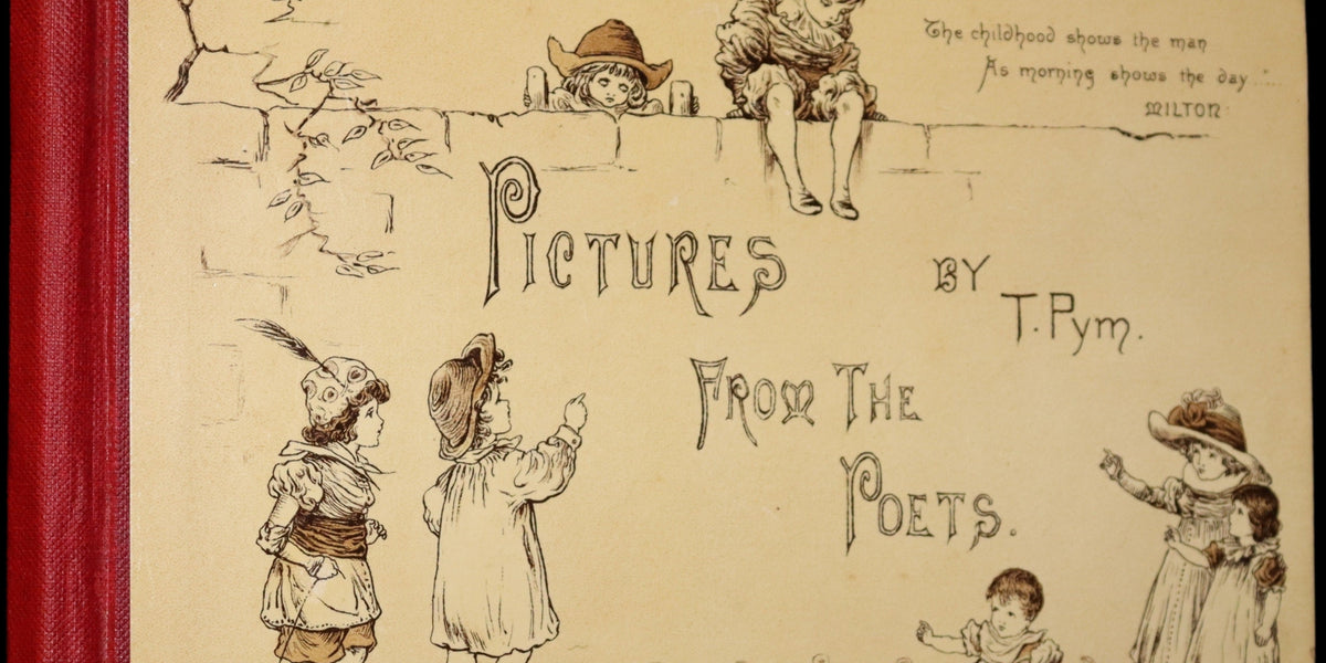 1883 Scarce Victorian Book - Pictures from the Poets illustrated by T ...