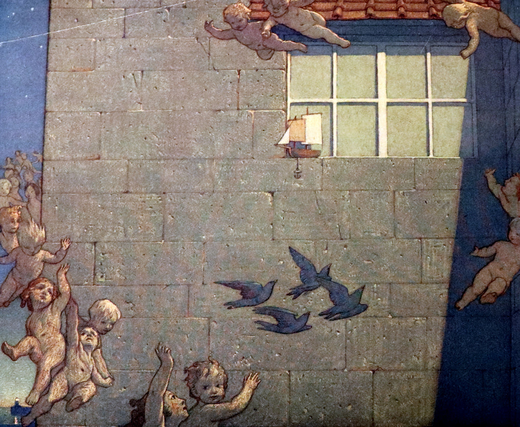 1911 First US Edition - The Blue Bird, A FAIRY Play illustrated by Fre ...