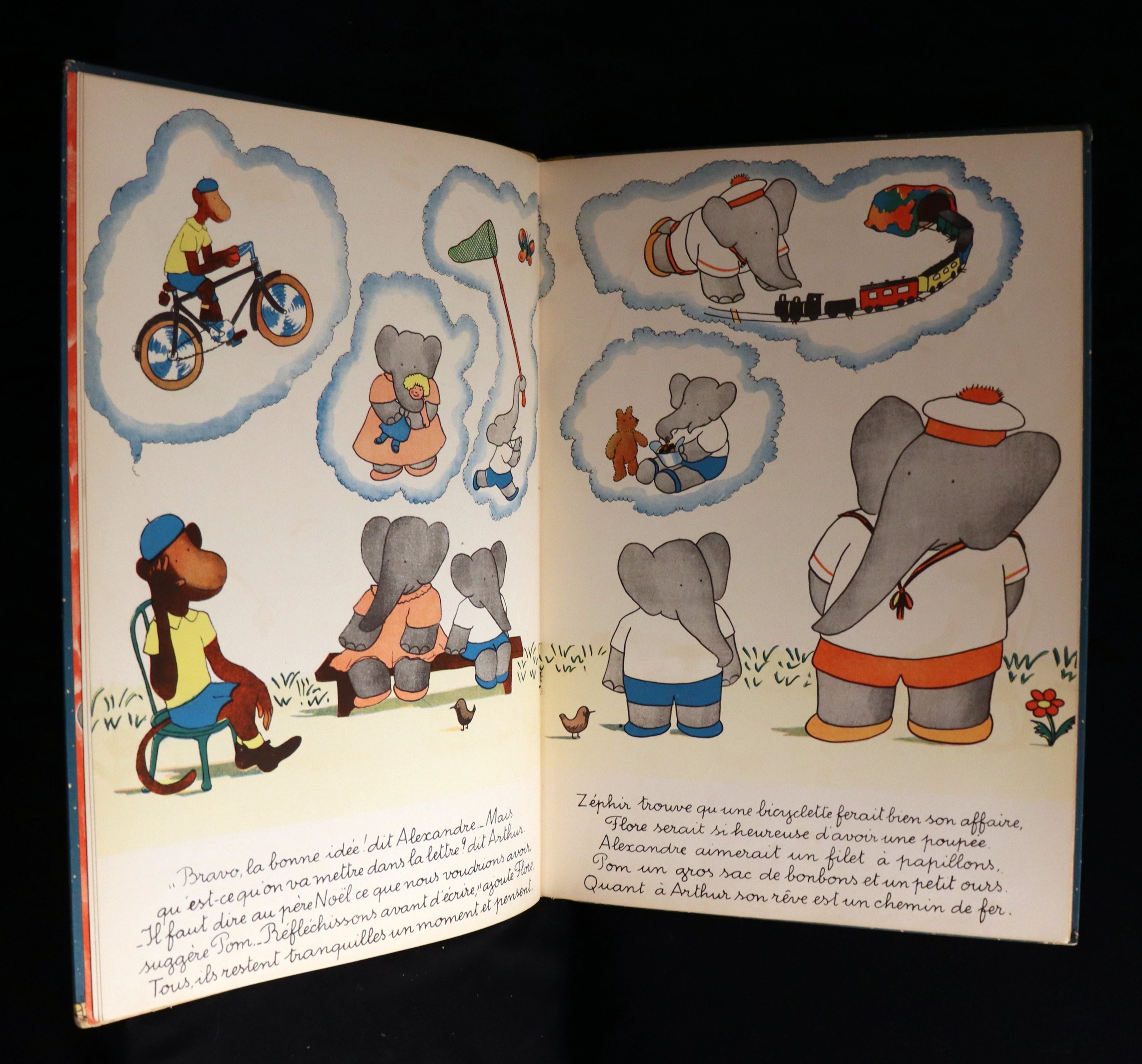 1941 FIRST EDITION French Book - BABAR et le Pere Noel (Babar & Father ...