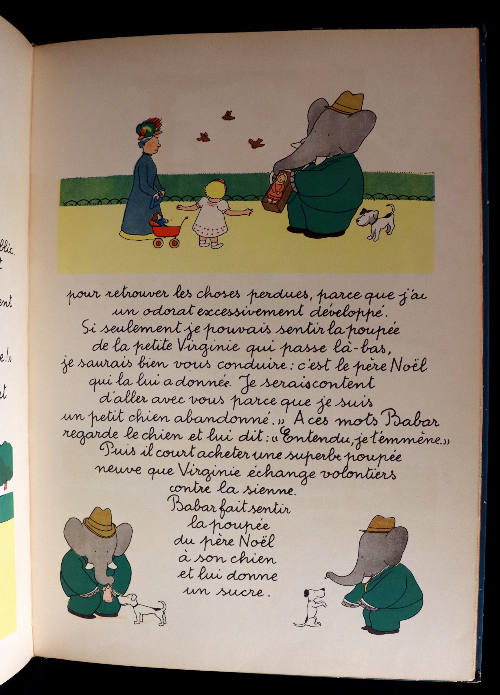 1941 FIRST EDITION French Book - BABAR et le Pere Noel (Babar & Father ...