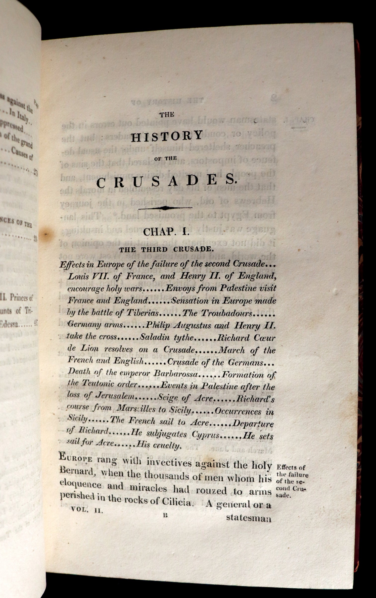 1821 Rare Book Set - The HISTORY OF THE CRUSADES for the recovery and ...