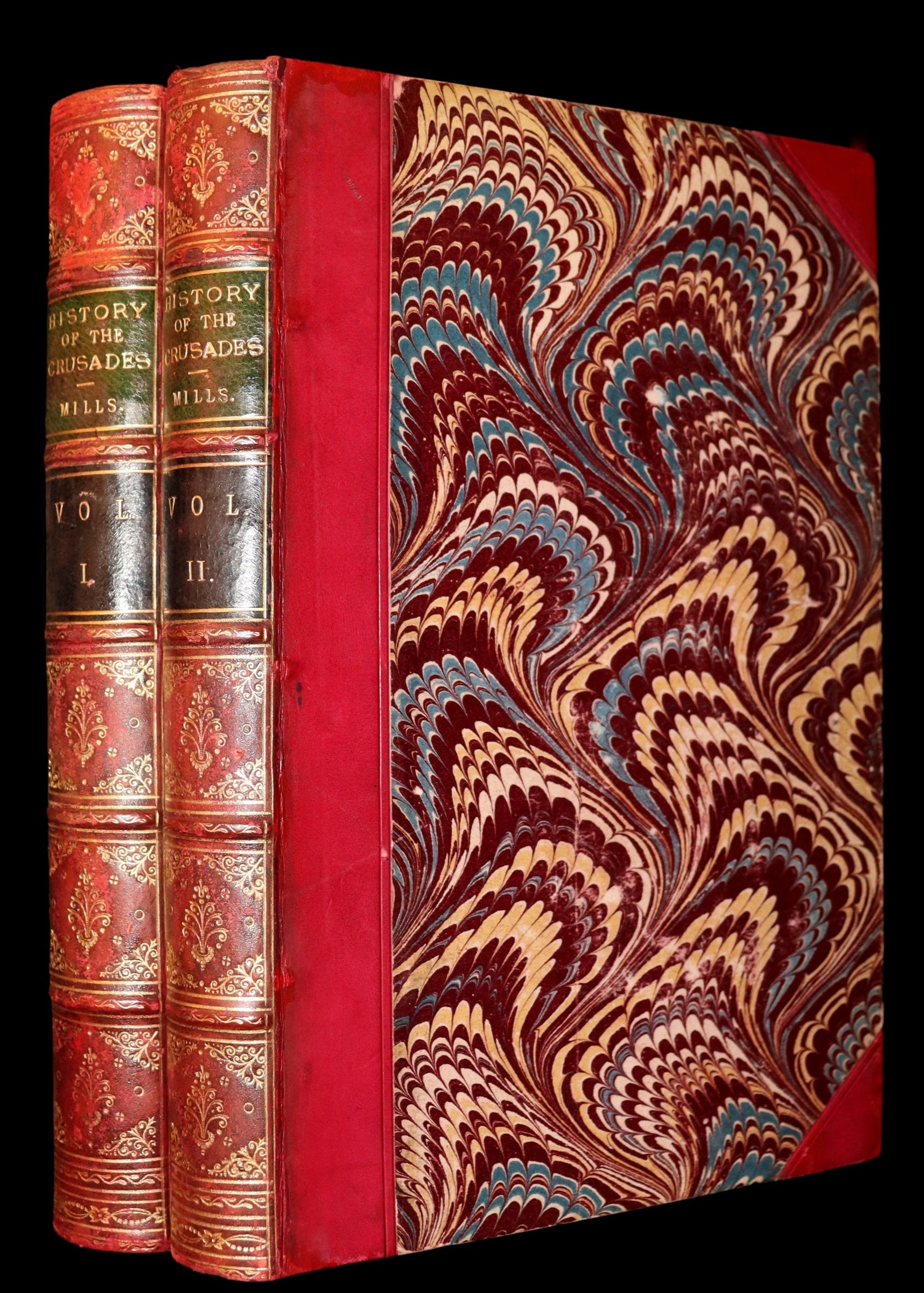 1821 Rare Book Set - The HISTORY OF THE CRUSADES for the recovery and ...