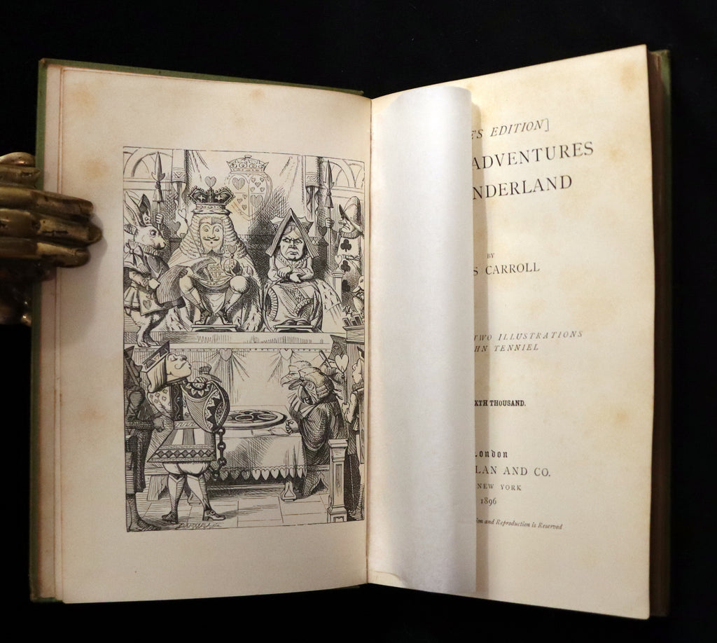 1896 Rare Victorian Book - Alice's Adventures in Wonderland by Lewis C ...