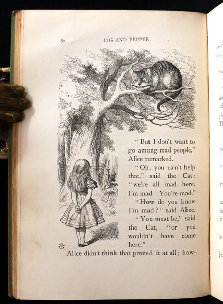 1896 Rare Victorian Book - Alice's Adventures in Wonderland by Lewis C ...