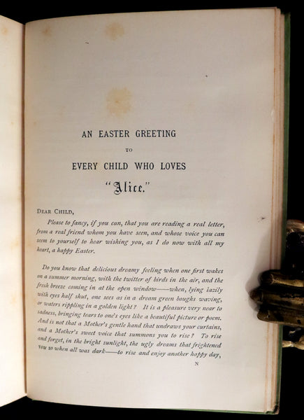 1896 Rare Victorian Book - Alice's Adventures in Wonderland by Lewis C ...