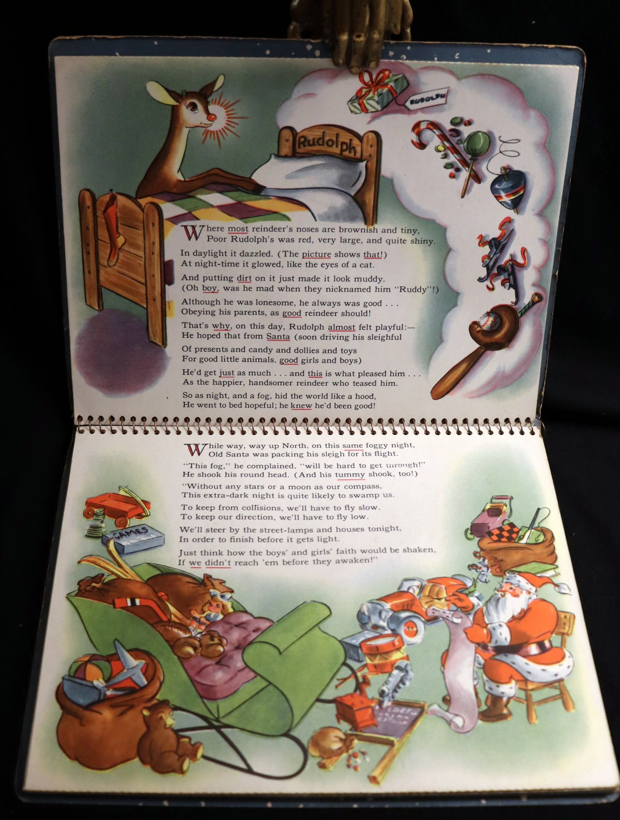 1950 Rare Pop-Up Edition - RUDOLPH The Red-Nosed Reindeer by Robert L ...