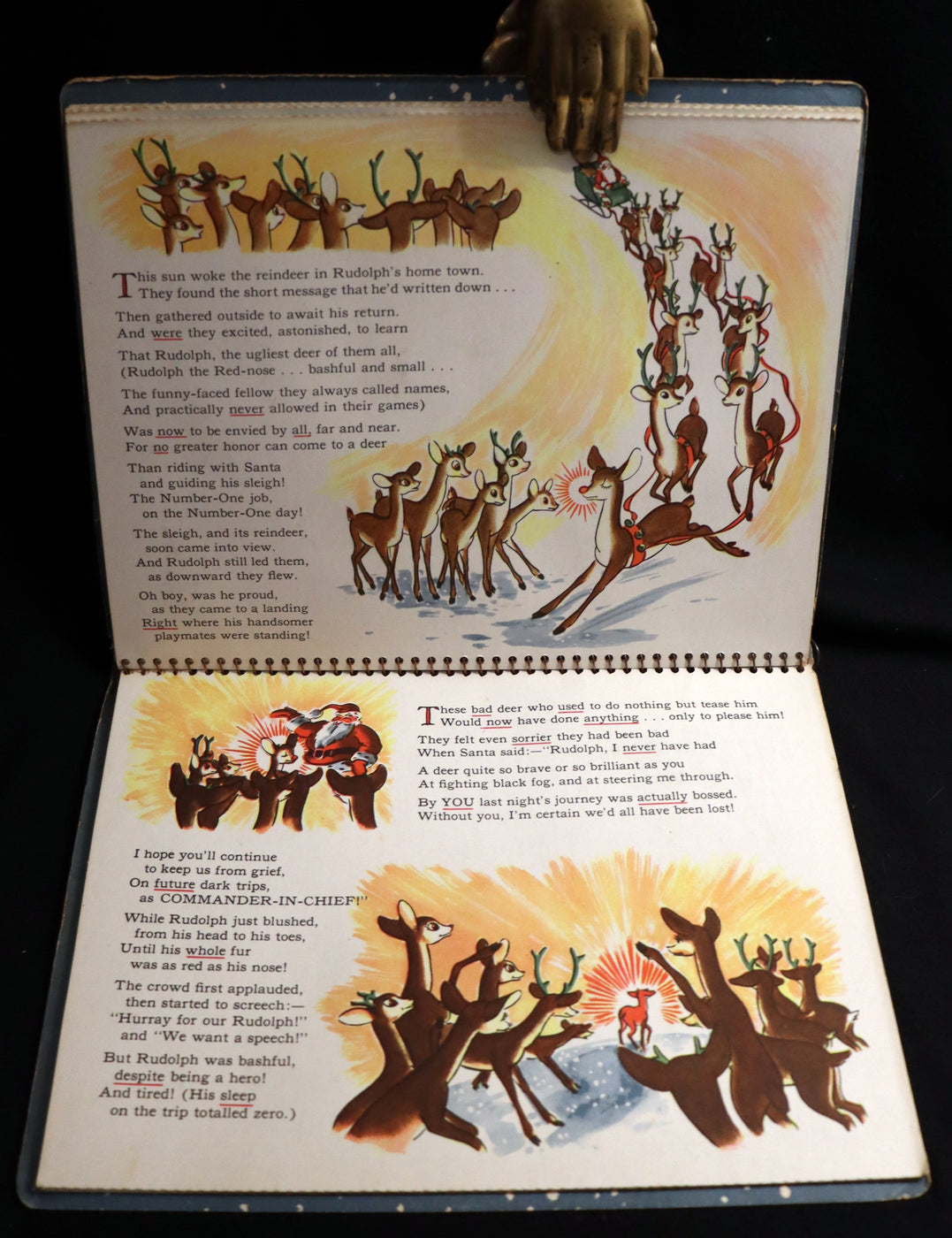 1950 Rare Pop-Up Edition - RUDOLPH The Red-Nosed Reindeer by Robert L ...