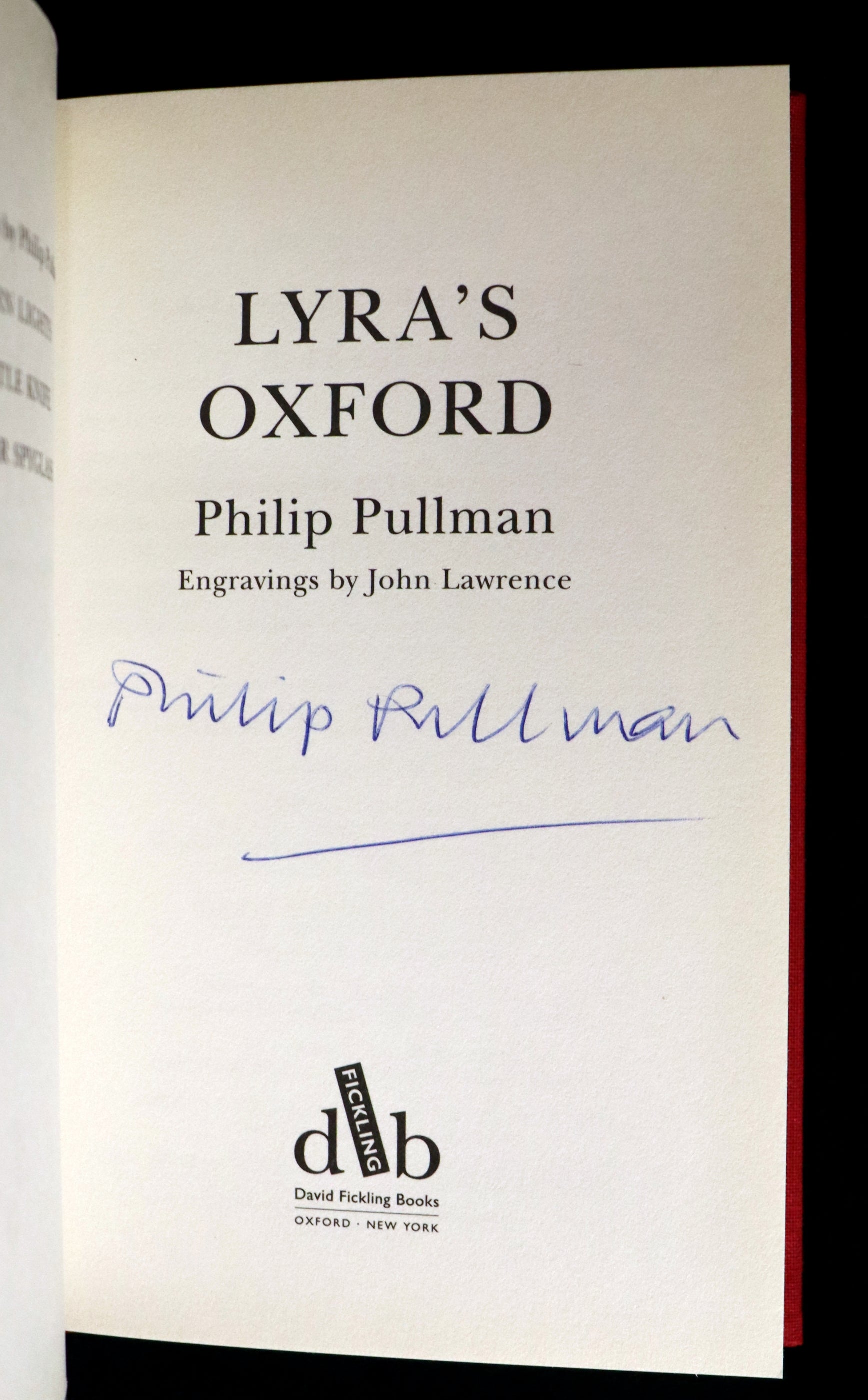 2003 Signed First Edition - LYRA'S OXFORD [His Dark Materials] by ...