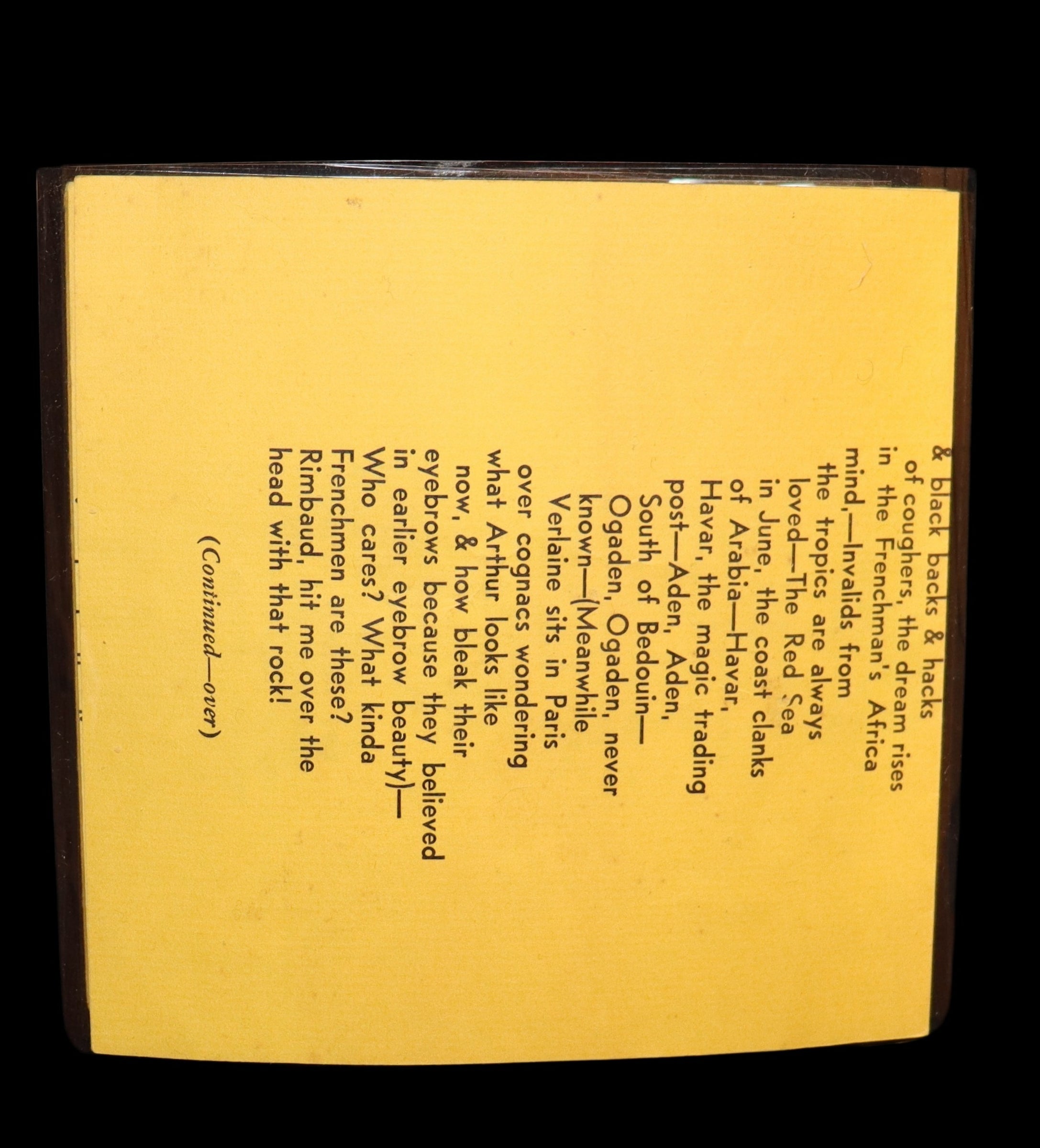 1960 Scarce First edition, First printing (priced 35c) - RIMBAUD by Ja ...