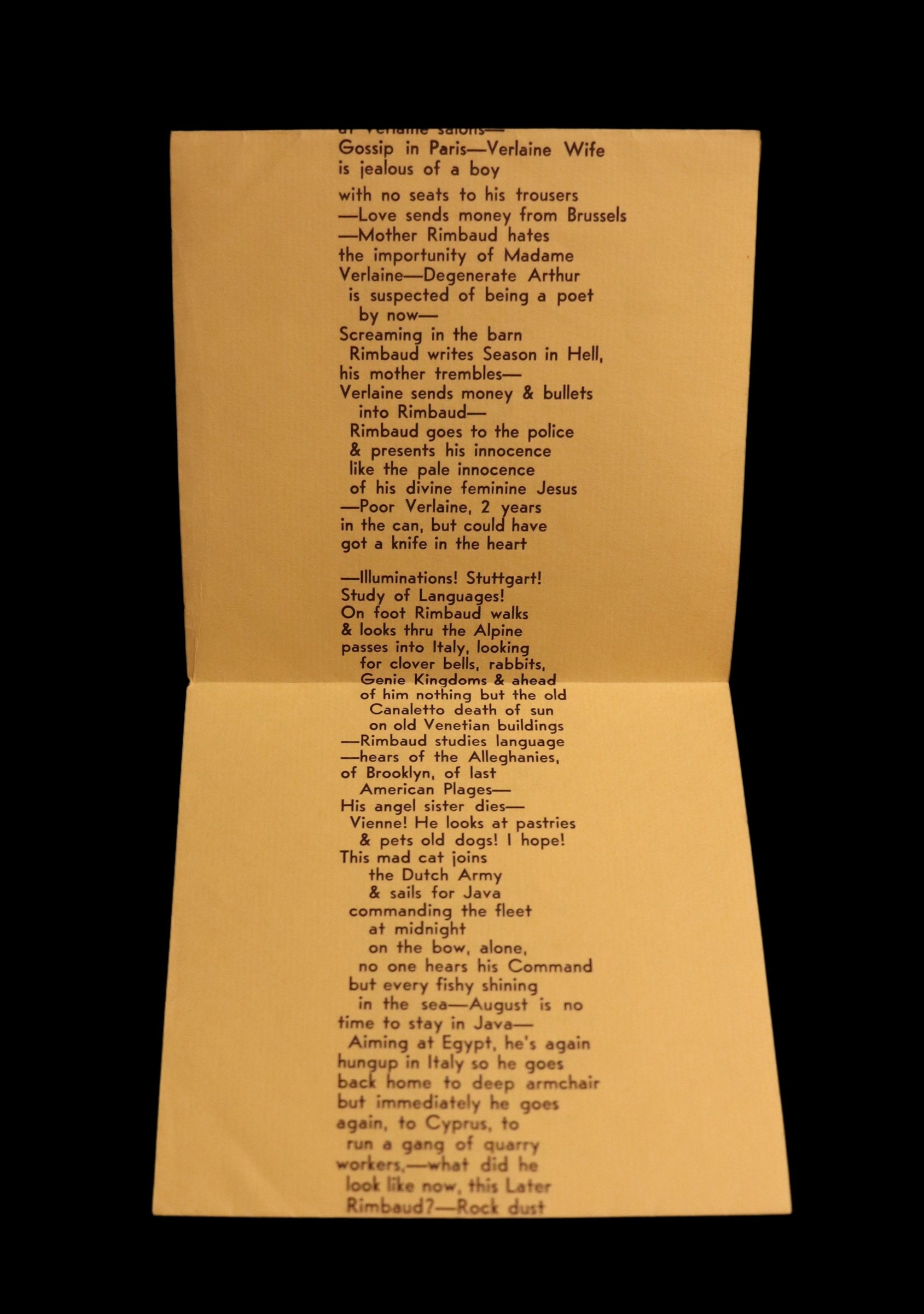1960 Scarce First edition, First printing (priced 35c) - RIMBAUD by Ja ...
