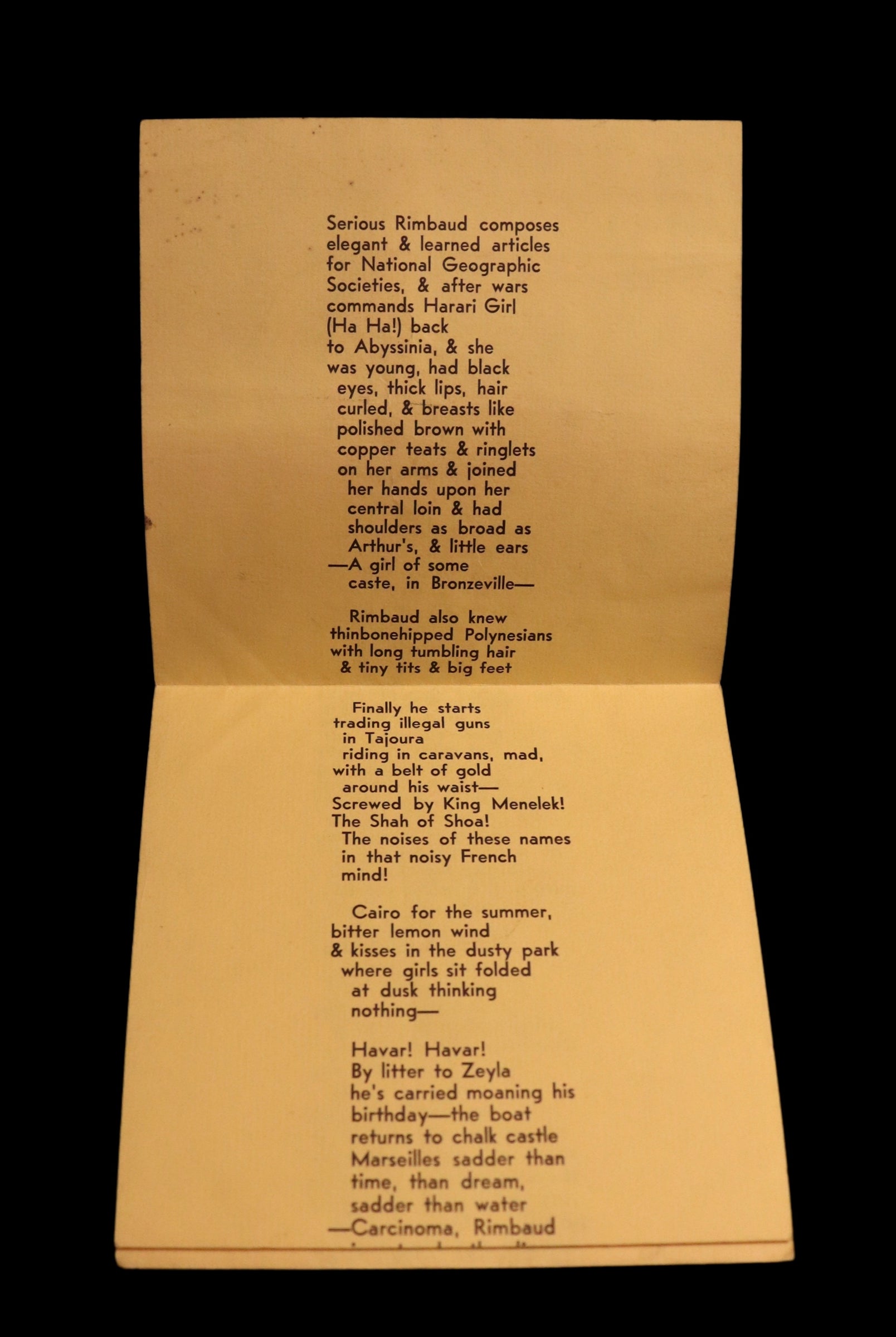 1960 Scarce First edition, First printing (priced 35c) - RIMBAUD by Ja ...