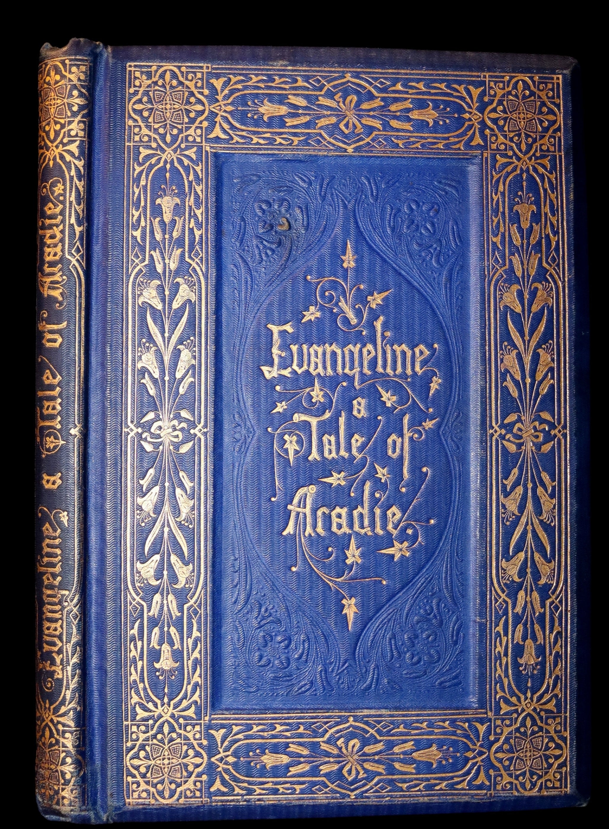 1854 Rare Victorian Book - Evangeline, A tale of Acadie by Henry Wadsw ...