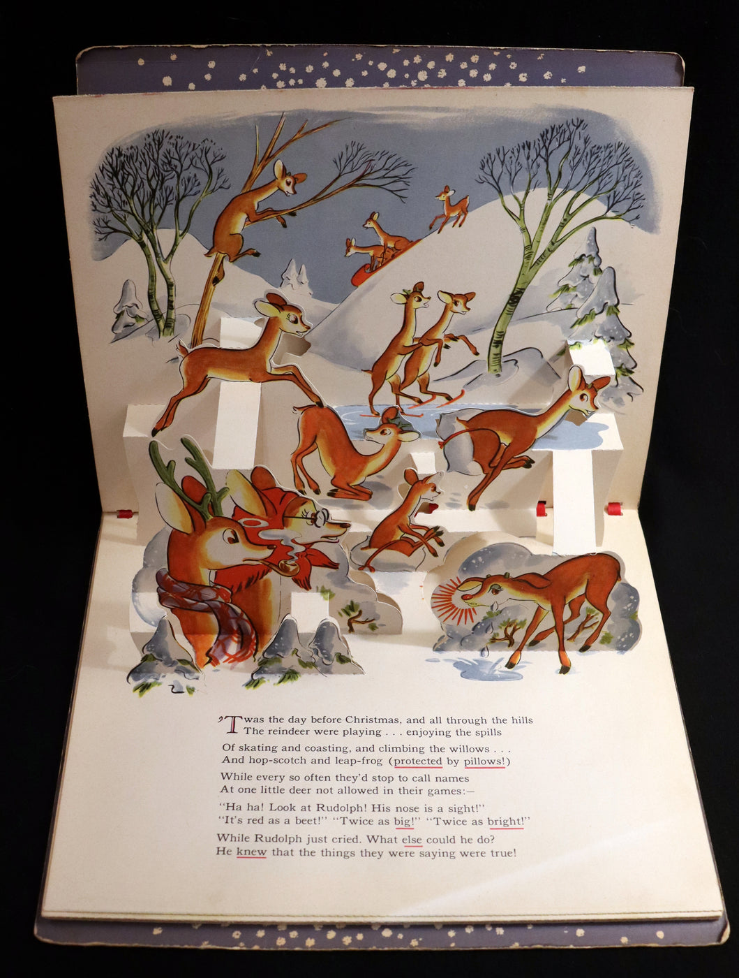 1950 Rare Pop-Up Edition - RUDOLPH The Red-Nosed Reindeer by Robert L ...