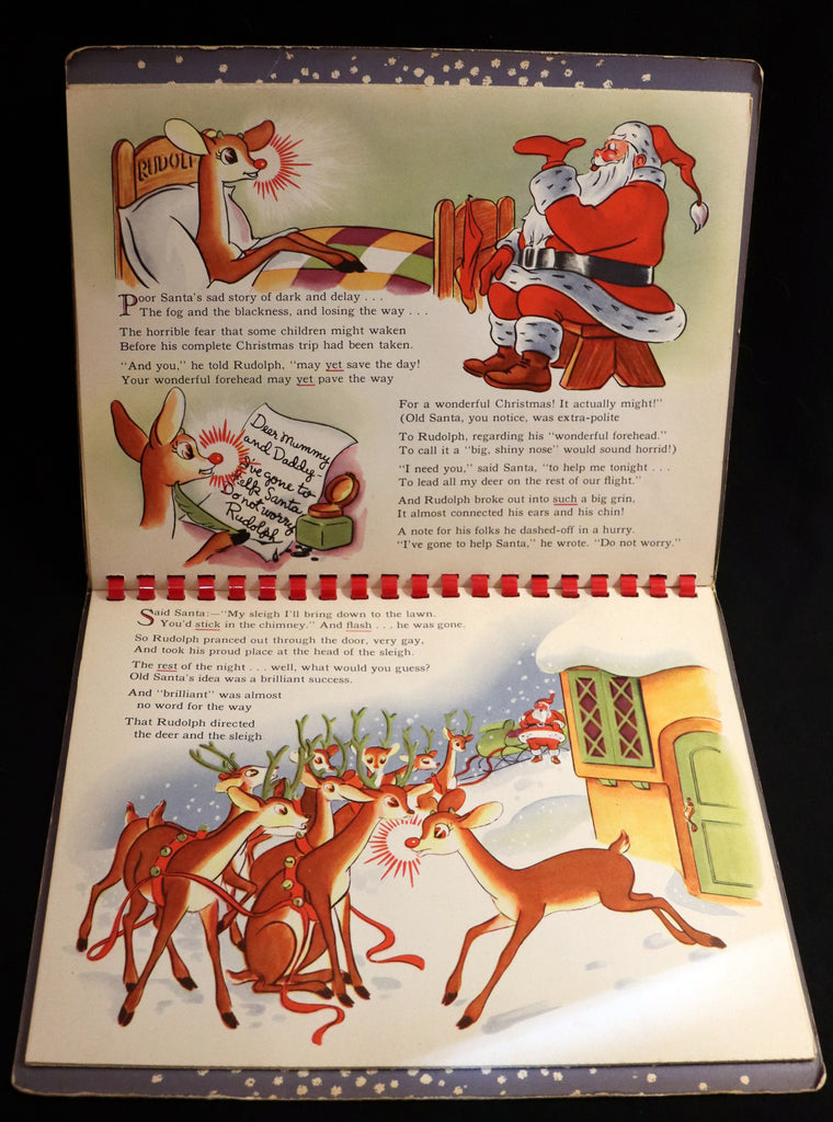 1950 Rare Pop-Up Edition - RUDOLPH The Red-Nosed Reindeer by Robert L ...