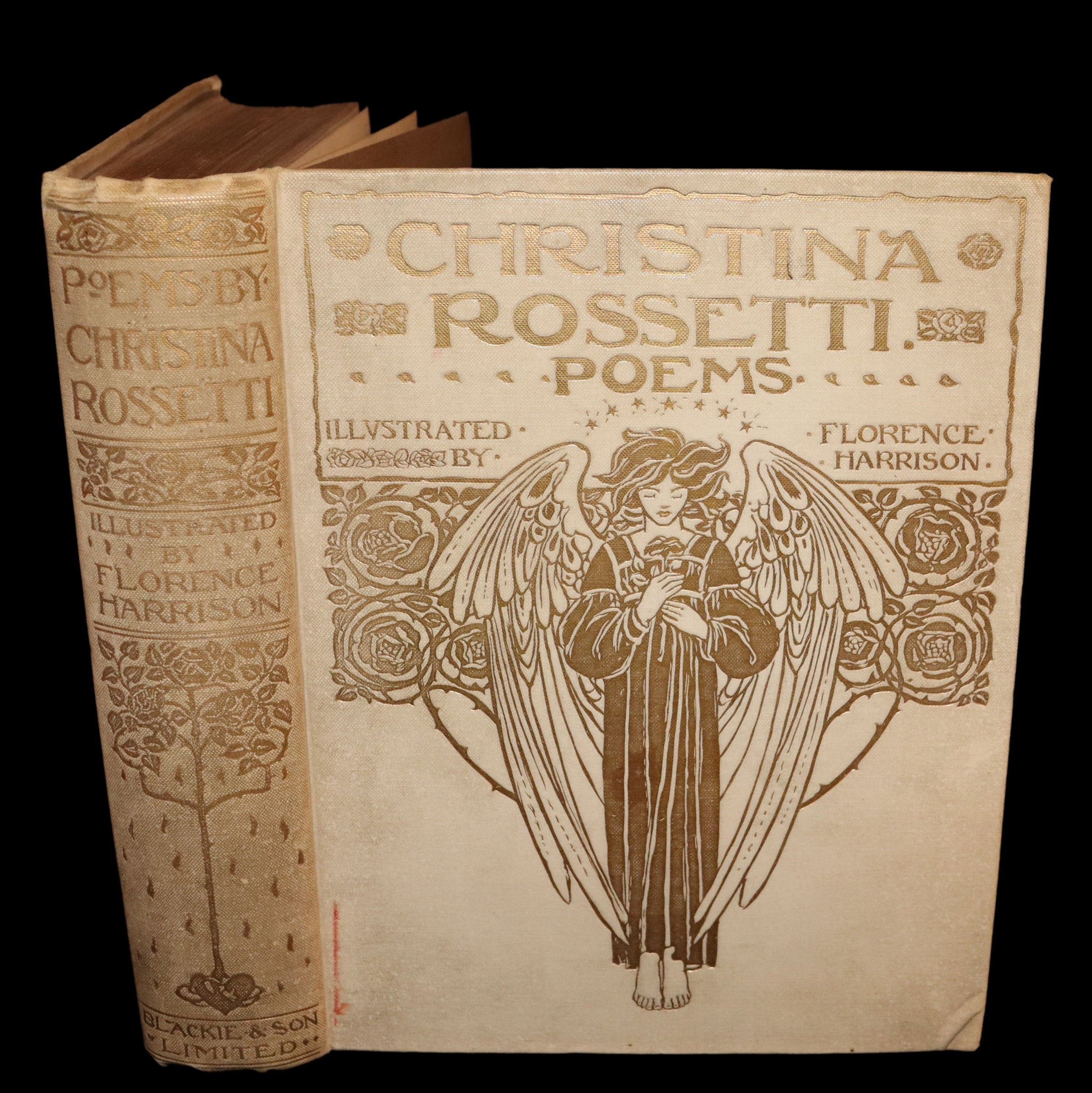 1910 Rare First Edition - POEMS BY CHRISTINA ROSSETTI Illustrated by P ...