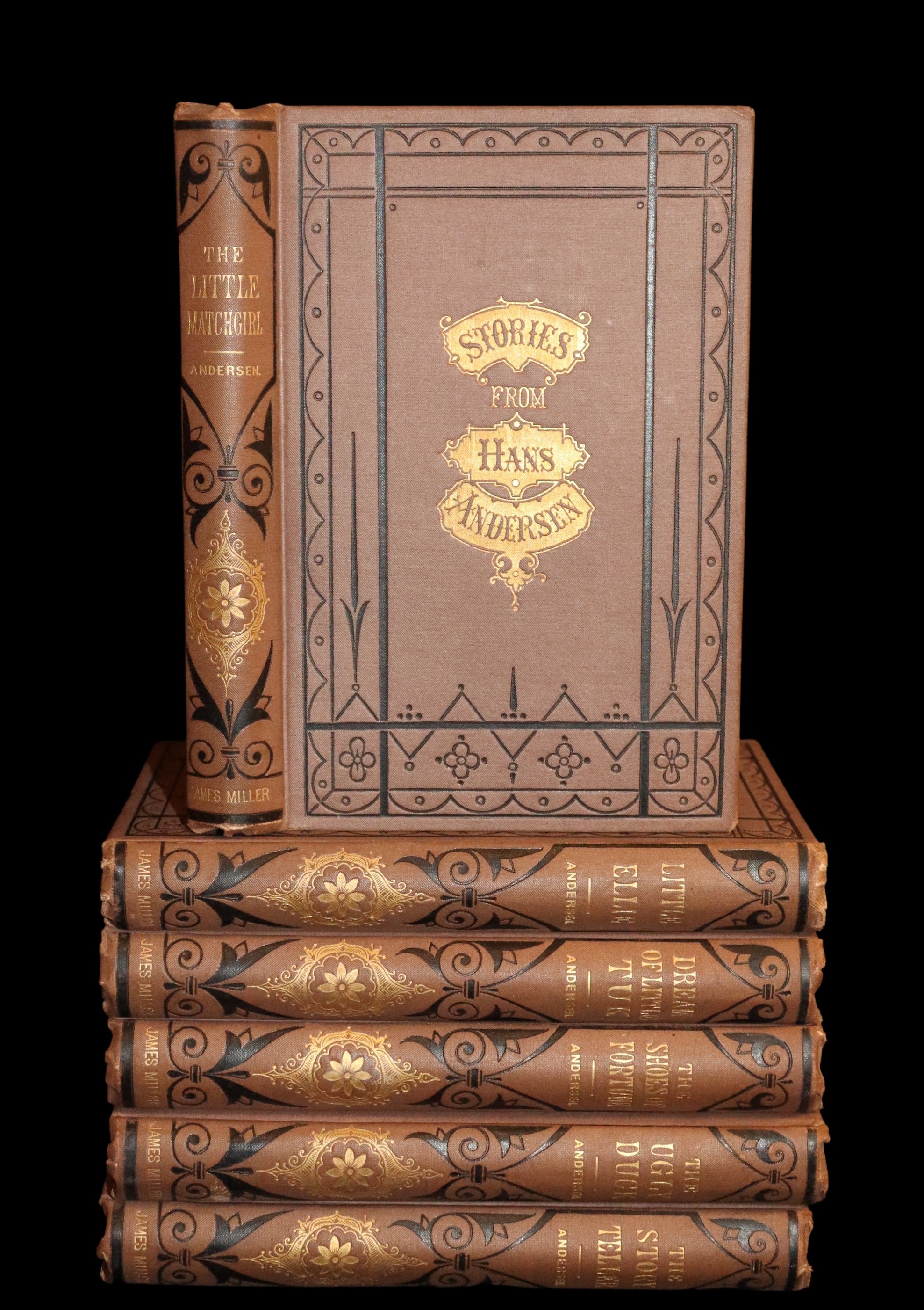 1877 Scarce Book Set - Hans Christian Andersen - 91 FAIRY TALES. Ander ...
