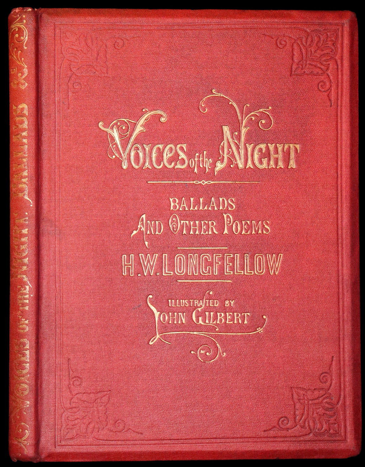 1858 Scarce Victorian Book - The VOICES OF THE NIGHT by Longfellow, il ...