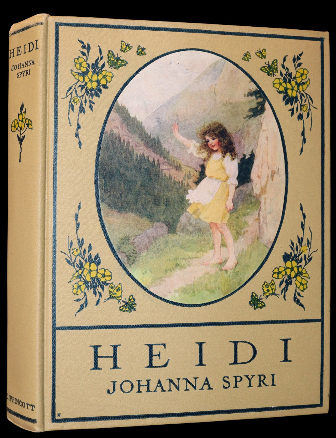 1919 Rare Book - HEIDI by Johanna Spyri illustrated in color by Maria L ...