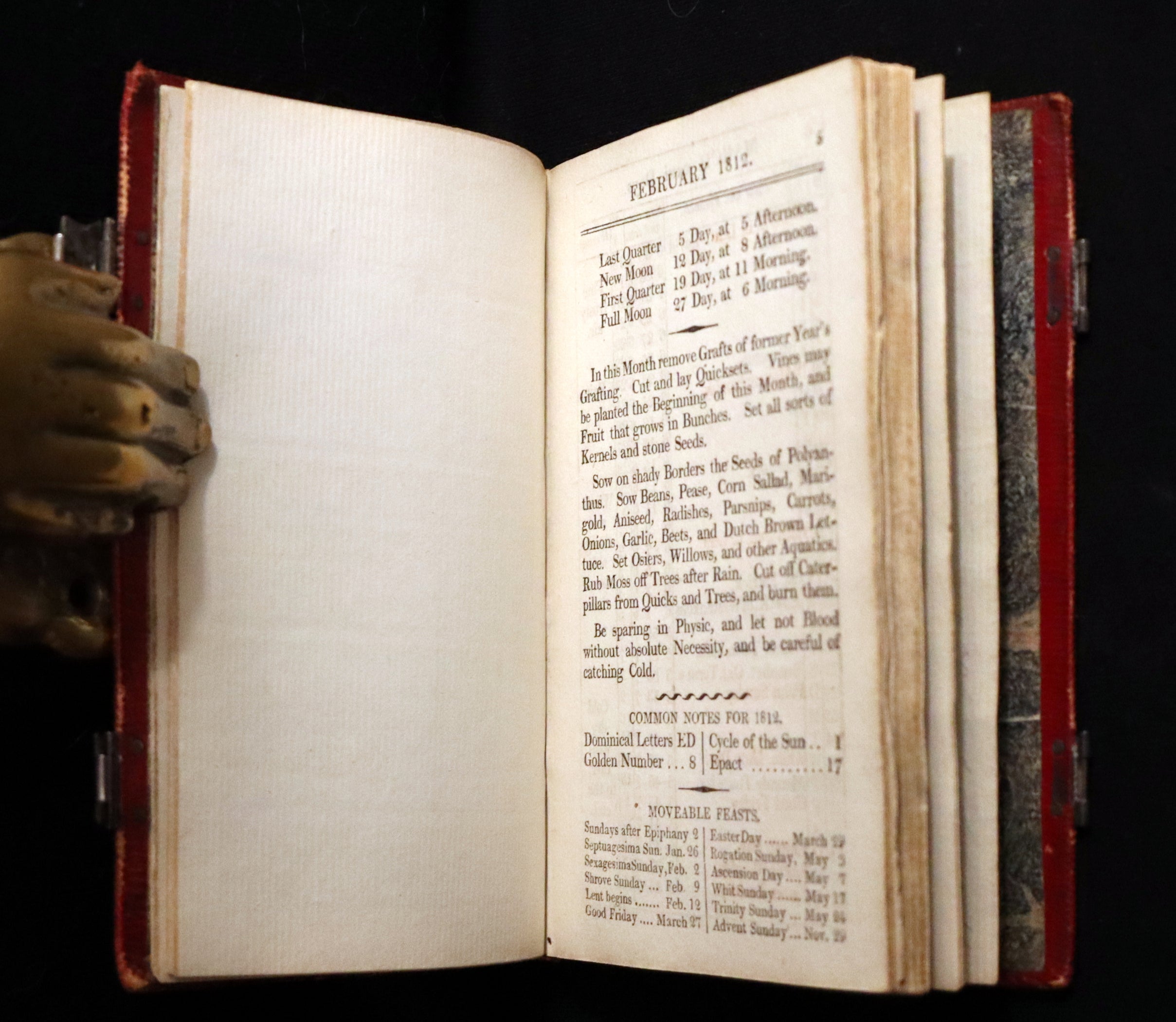 1812 Scarce First Edition - Rider'S British Merlin: For the Year of Our ...